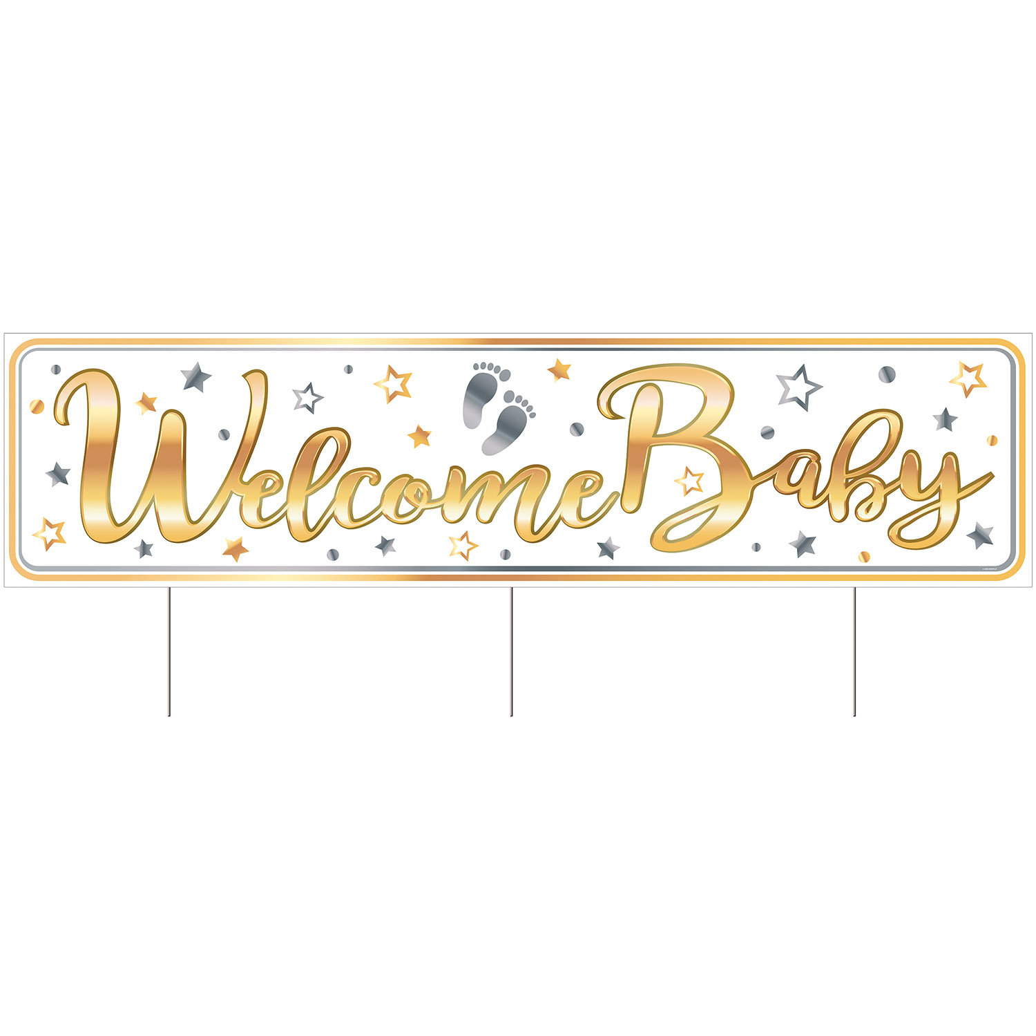 The Party Aisle™ Plastic Jumbo Welcome Baby Yard Sign - Wayfair Canada