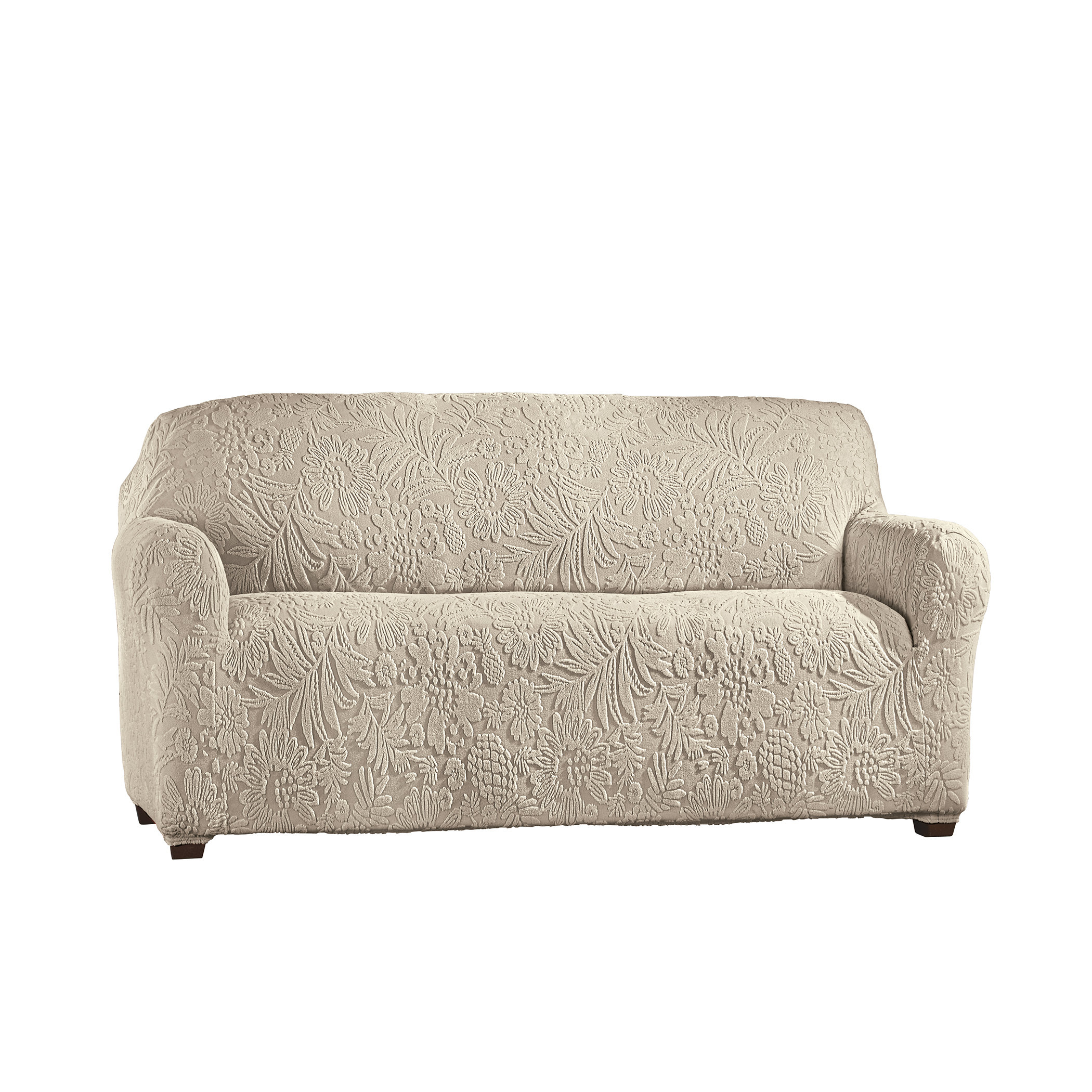 Winston Porter Polyester Box Cushion Loveseat Slipcover | Wayfair