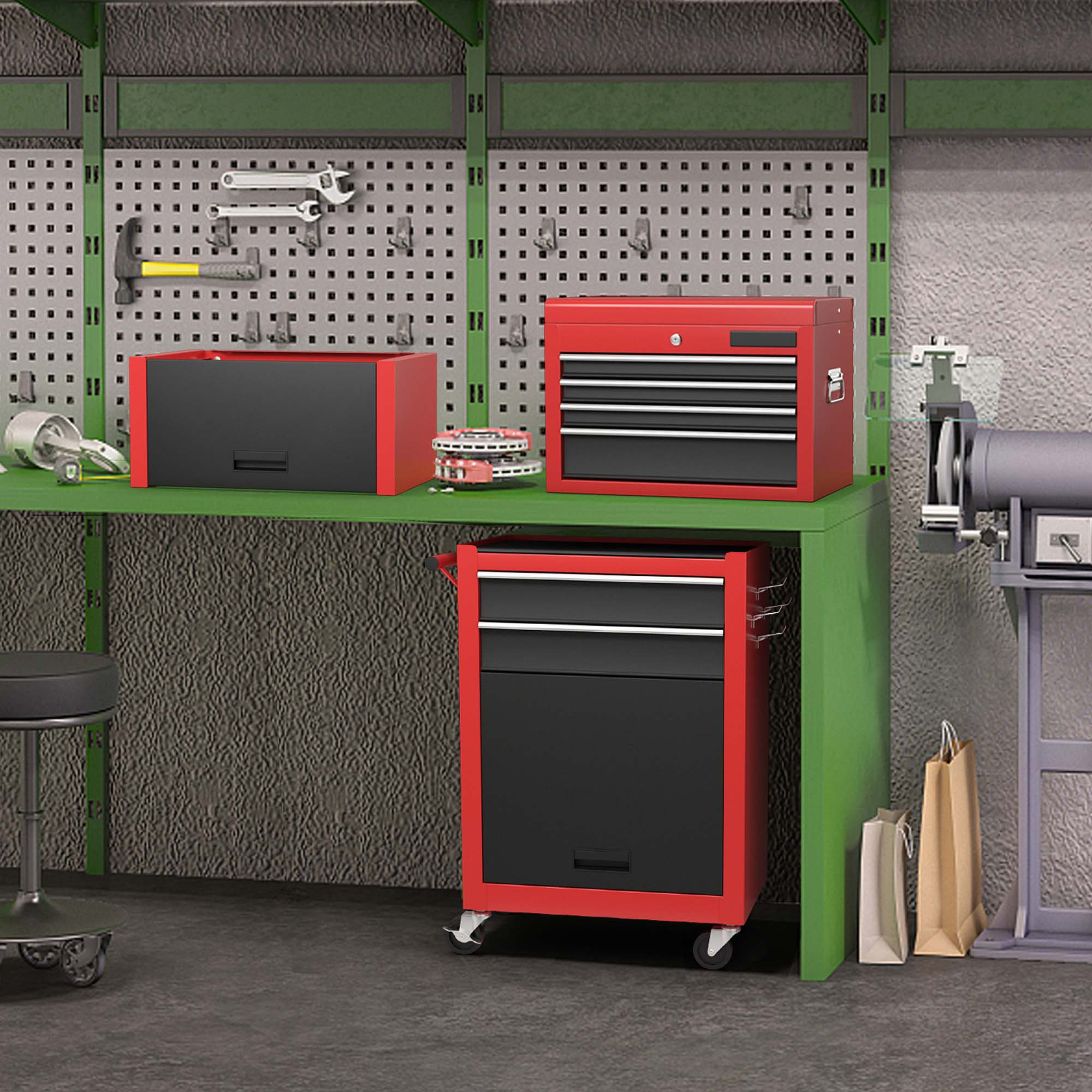 WFX Utility™ High Capacity 6-drawer Rolling Tool Chest Storage Cabinet ...