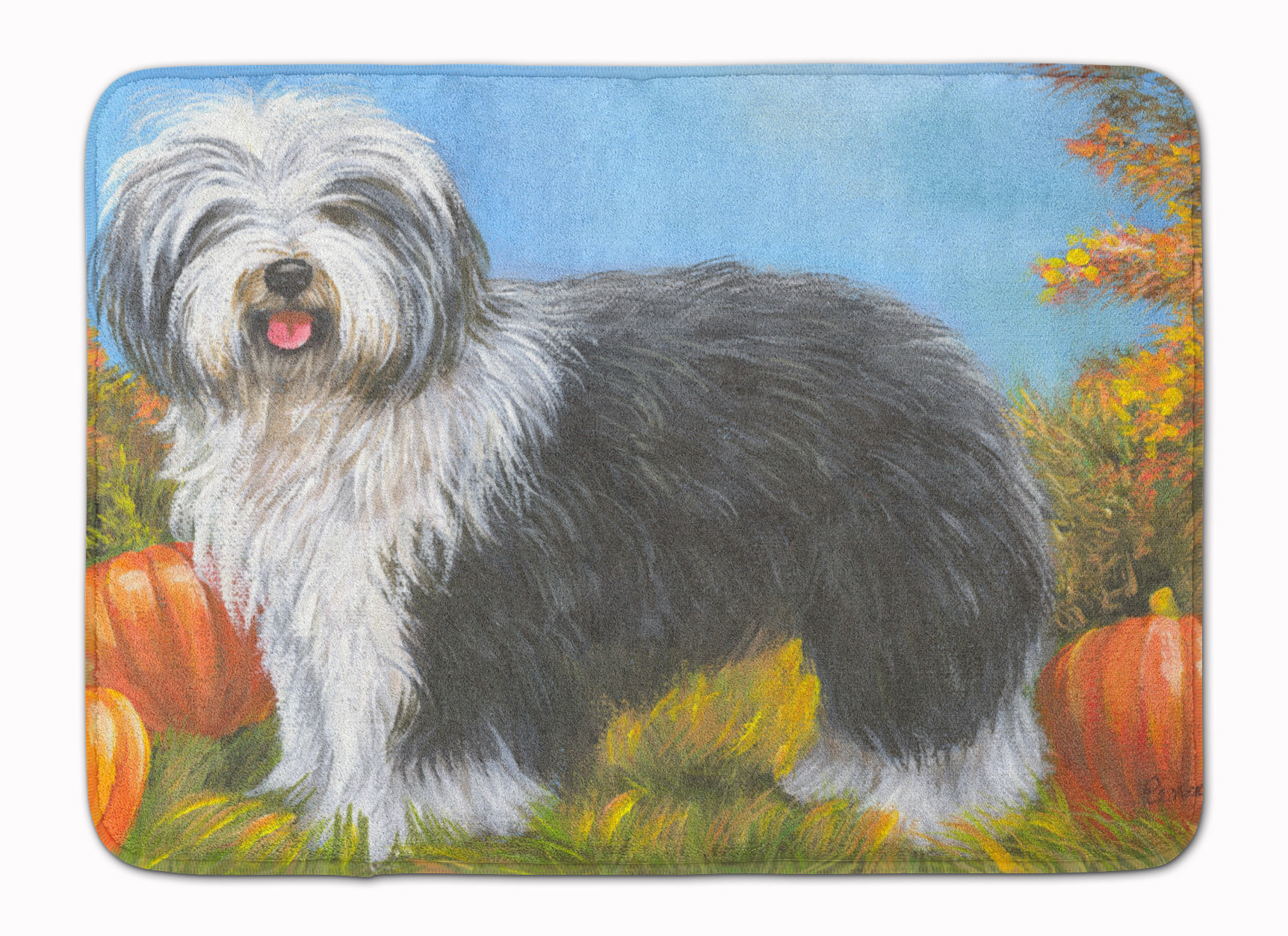 East Urban Home 19 In X 27 In Old English Sheepdog Ocotoberfest Machine ...