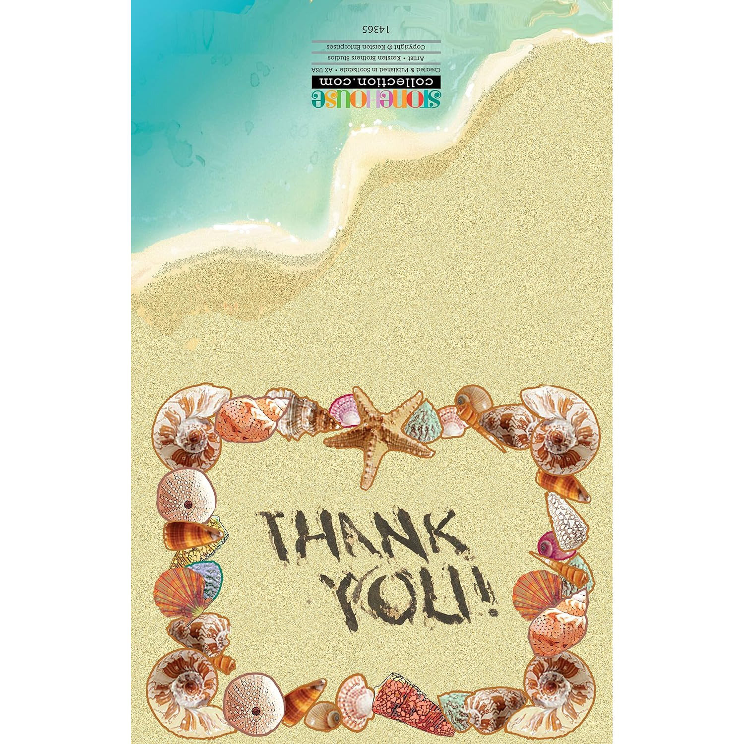 The Holiday Aisle® - 10 Beach Note Card Set, Beach Thank You Note Cards ...