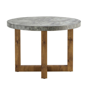 Ivy Bronx Modern And Practical Circular Dining Table. Made Of MDF ...