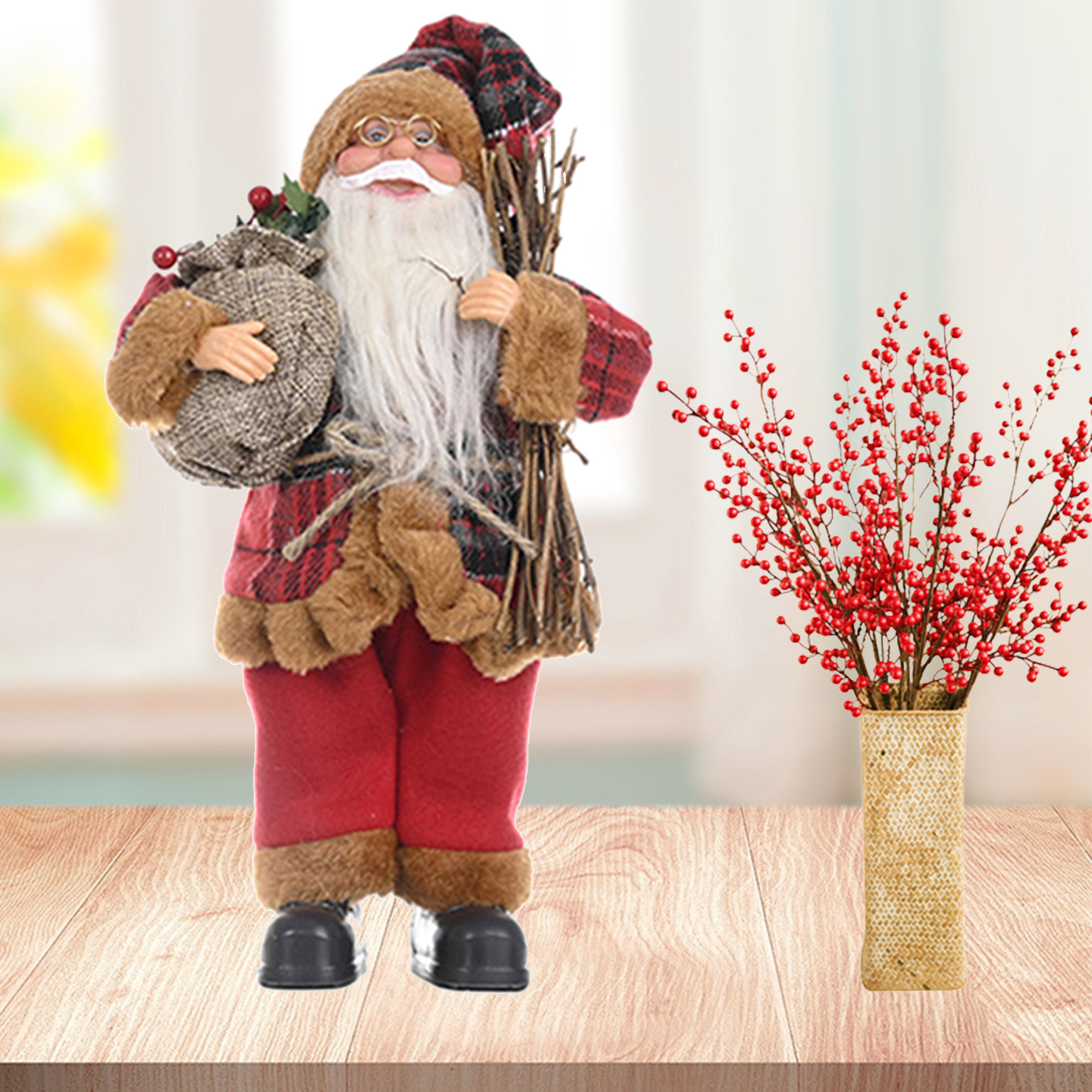 The Holiday Aisle® Chef Santa Doll Figurine | Wayfair