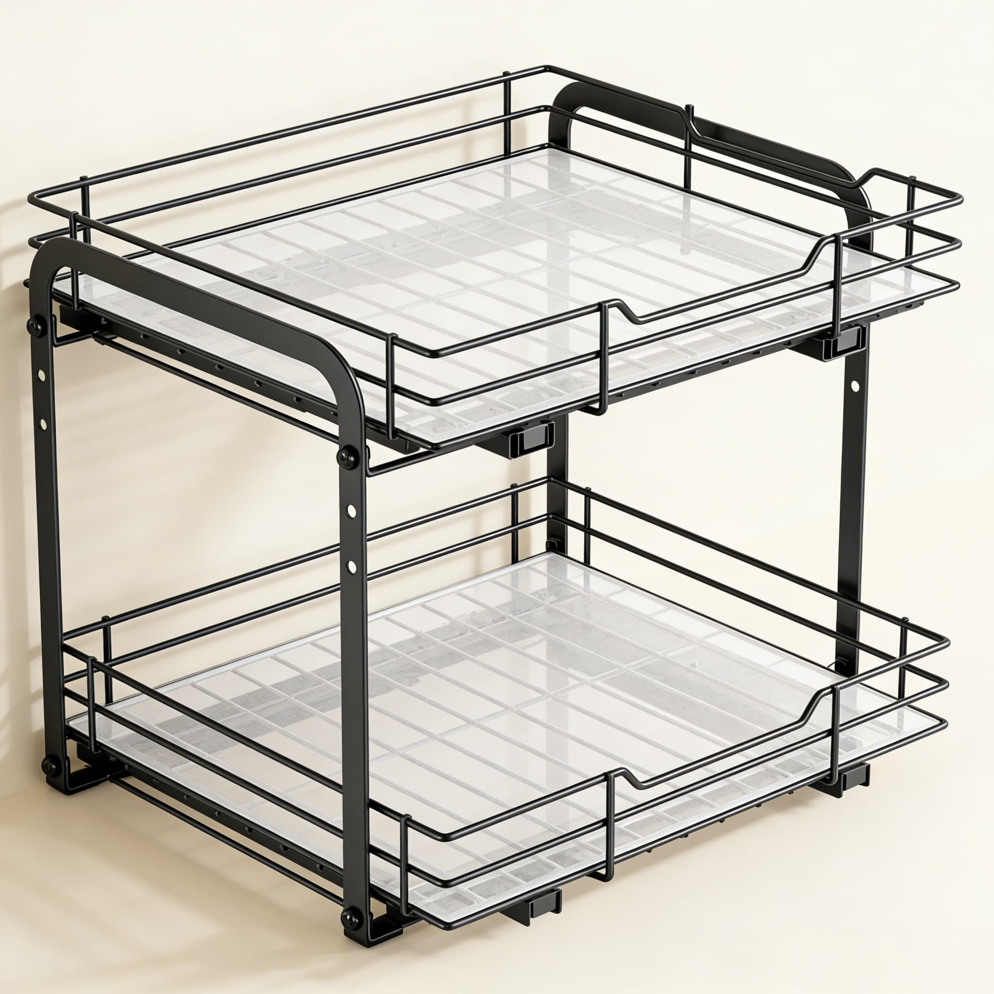 Latitude Run® Heavy Duty 2 Tier Pull Out Spice Rack Organizer For ...