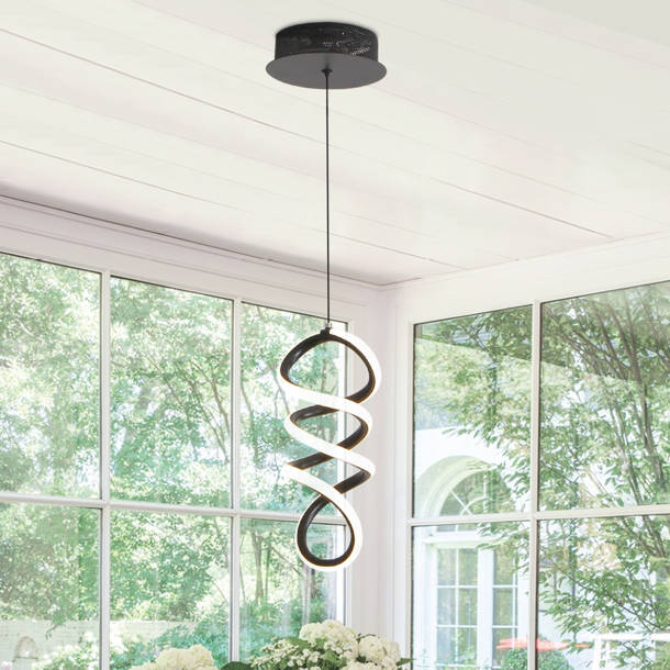 Wrought Studio Denizard 1 - Light LED Geometric Pendant | Wayfair
