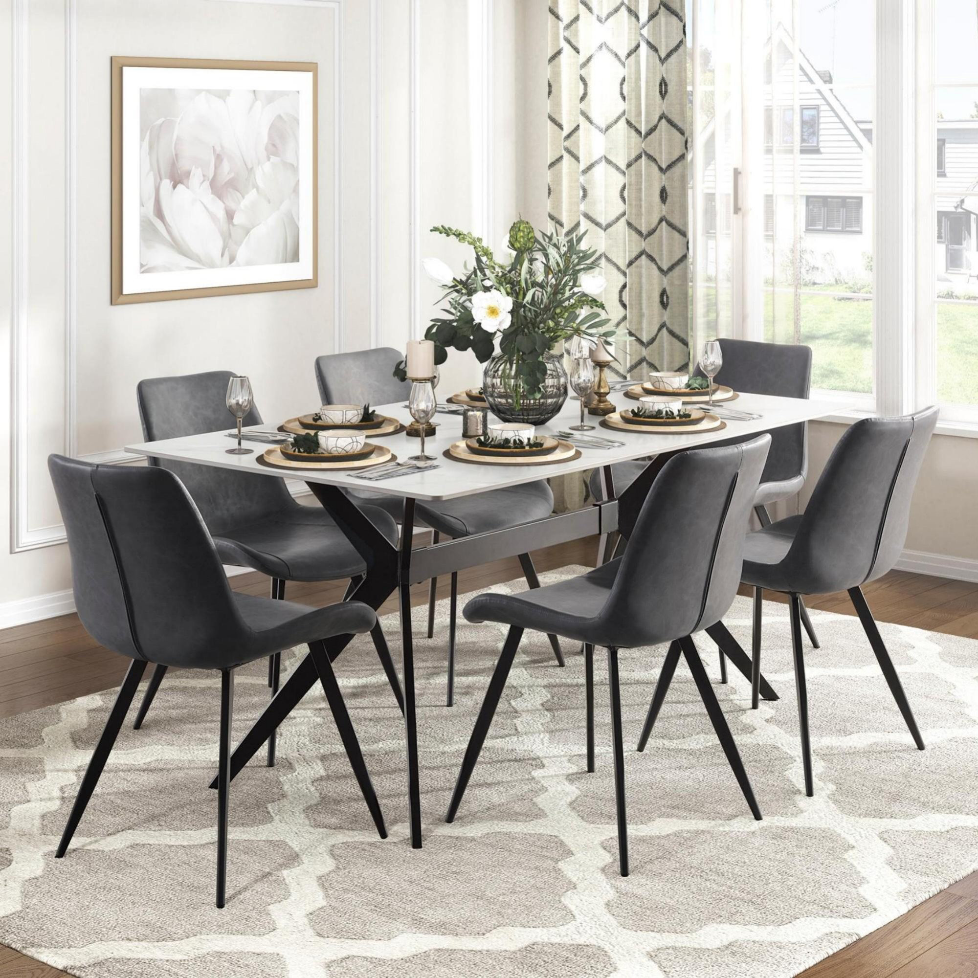 Corrigan Studio® Modern 7pc Dining Table Set | Wayfair