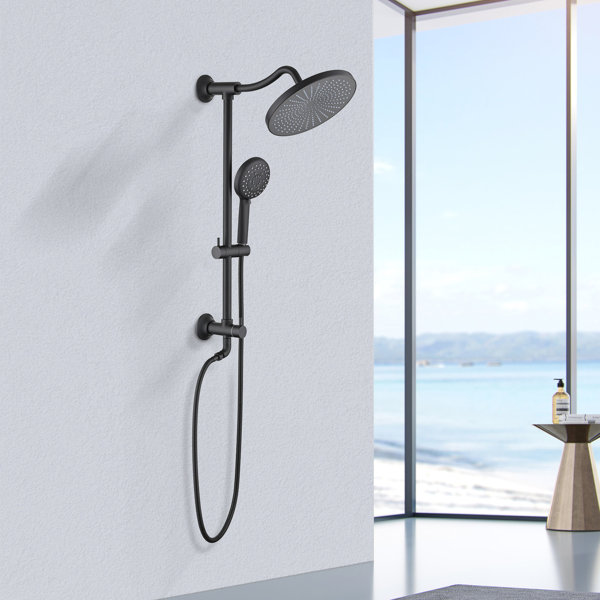 CaneCreations 5-setting Slide Bar Shower System - Dual Head 1.8 Gpm ...