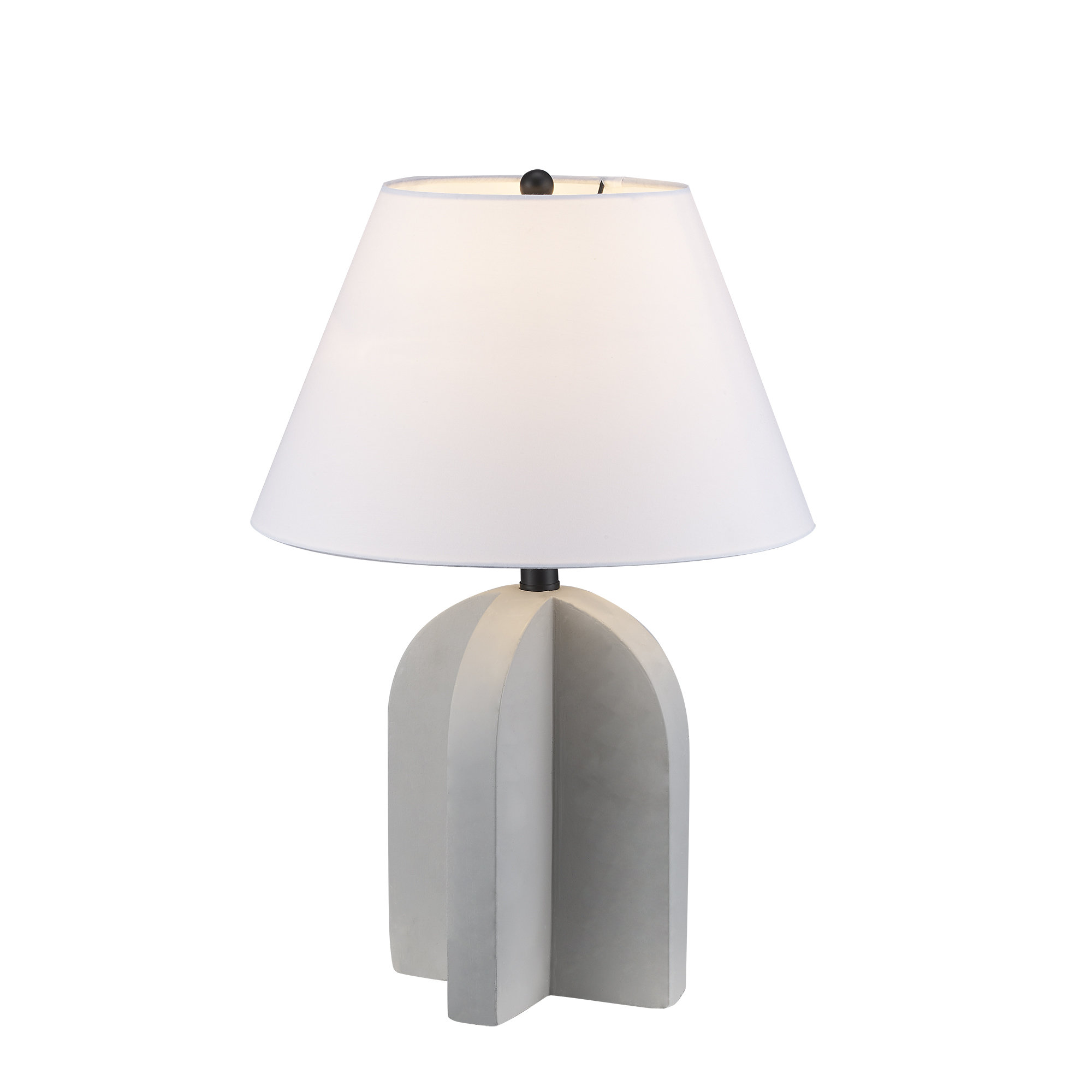 Ivy Bronx Rasmie 1 - Light Cement Table Lamp | Wayfair