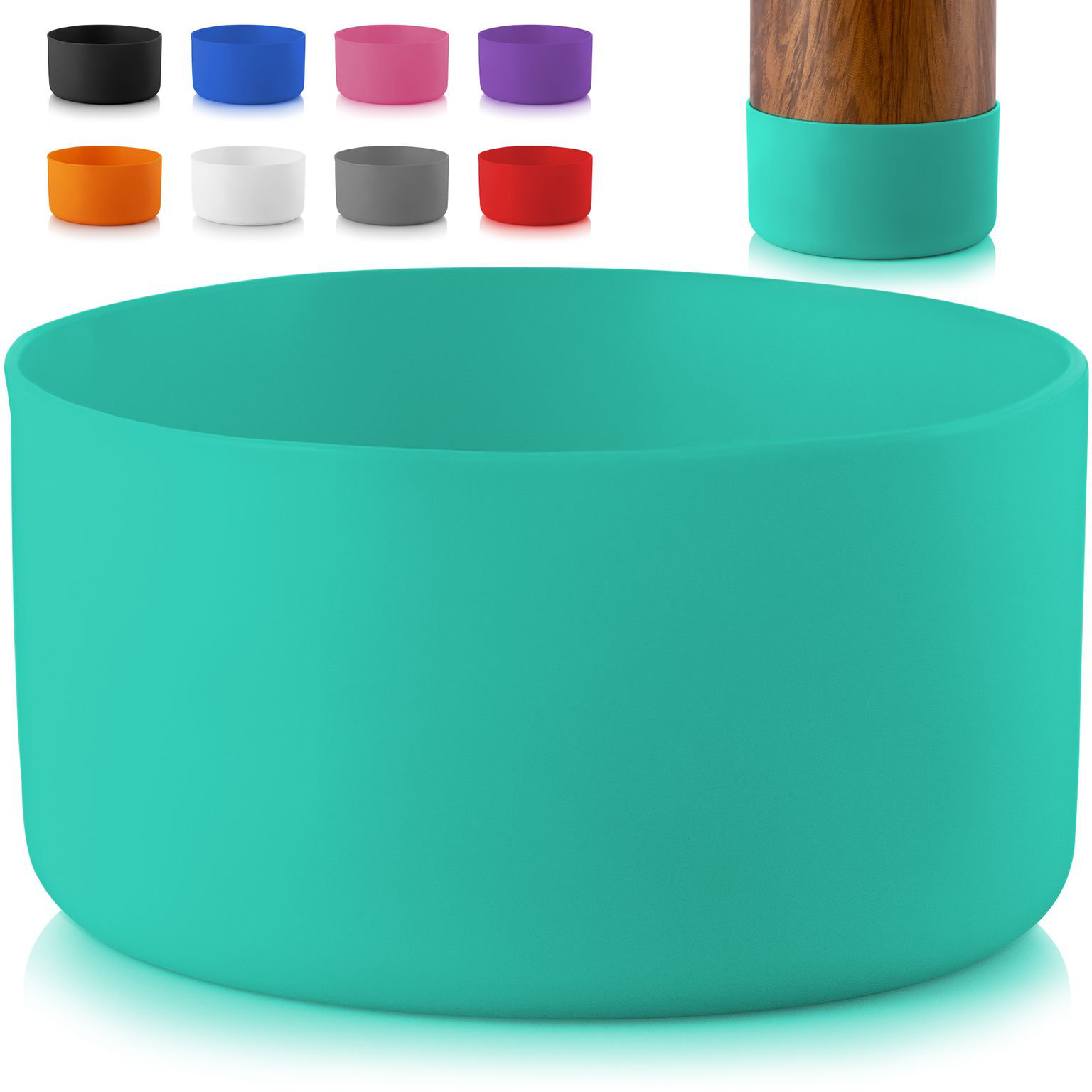 Zulay Kitchen Protective Silicone Boot for 3.5" Diameter Wide & Narrow ...