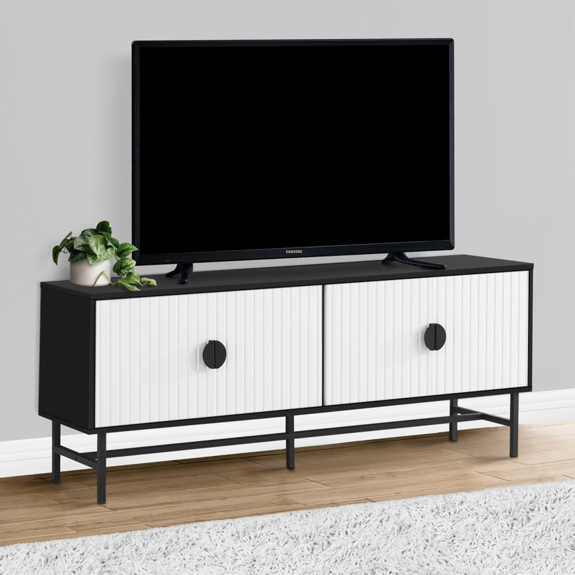 Ebern Designs Tv Stand, 60 Inch, Console, Media Entertainment Center ...