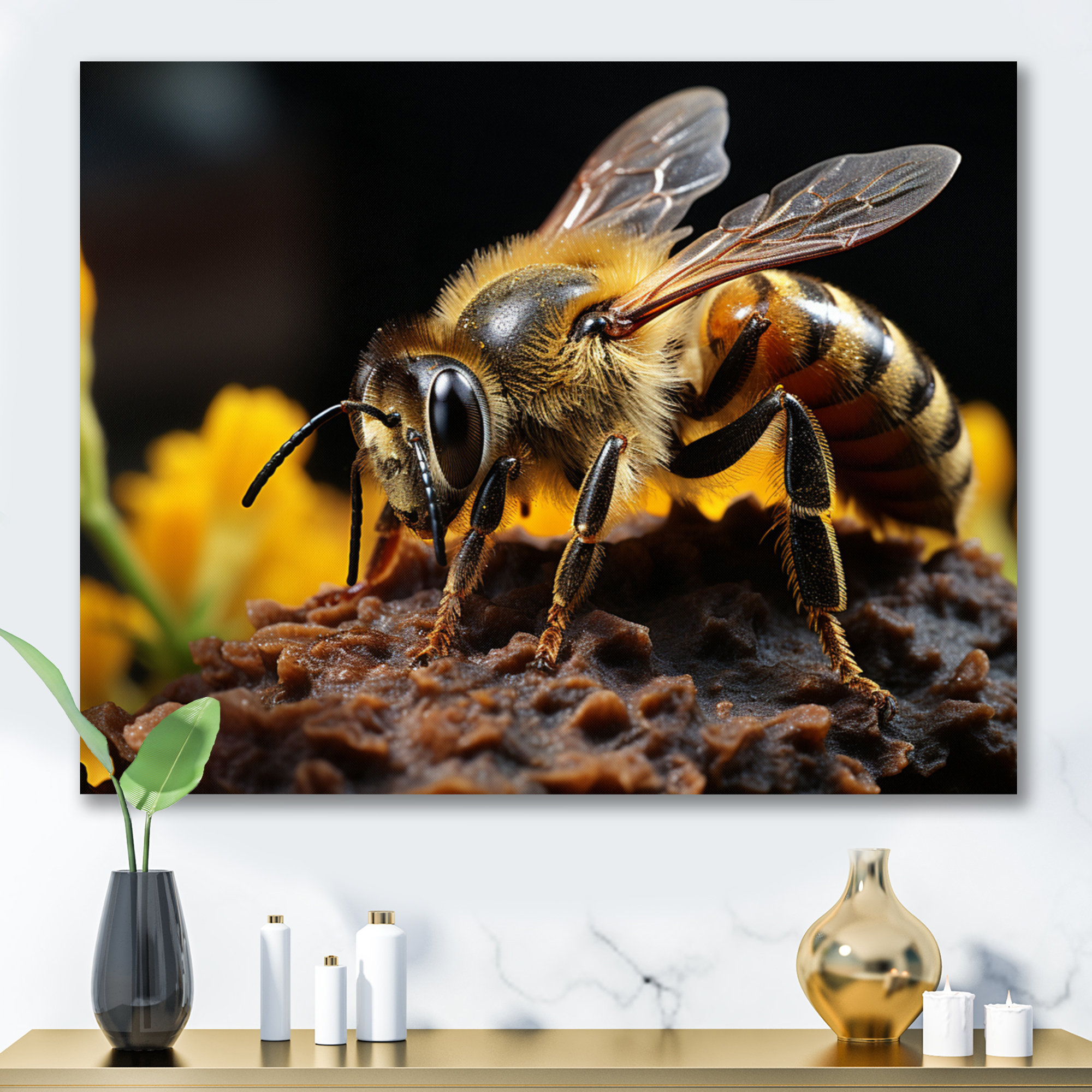 Gracie Oaks Bee Portrait I - Animals Wall Art Prints - Wayfair Canada