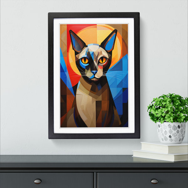 George Oliver Siamese Cat No.3 - Single Picture Frame Art Prints on ...
