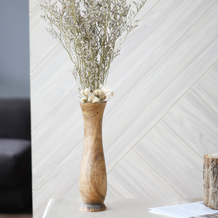 Millwood Pines Wood Table Vase - Wayfair Canada