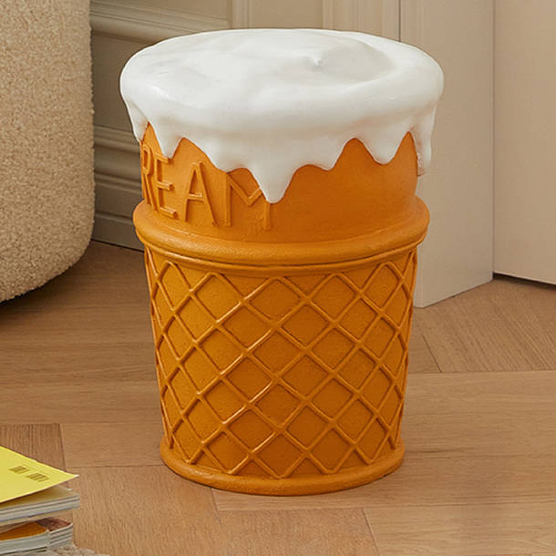 Trinx Jaqueze Resin Accent Stool | Wayfair