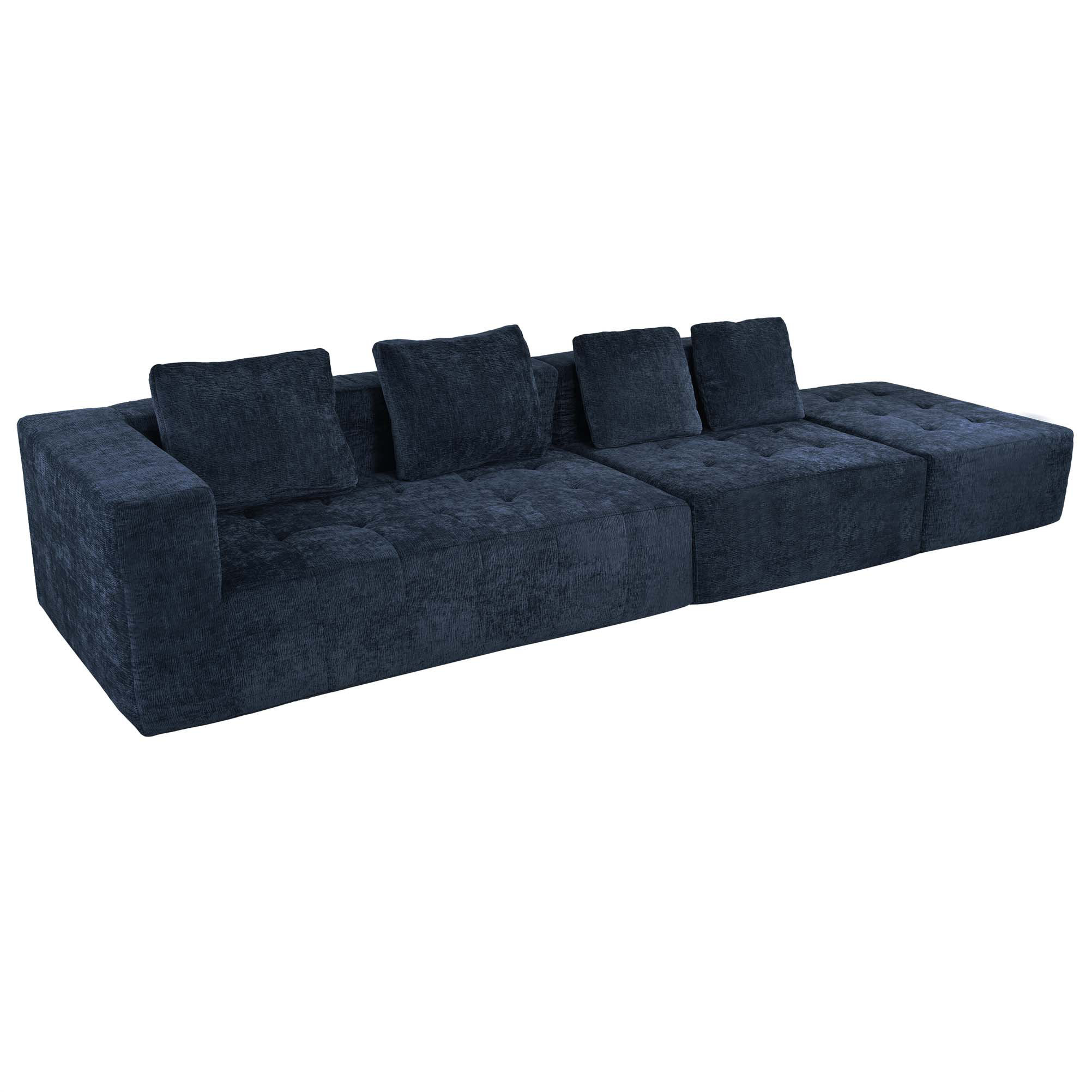 MARONGWE2 Modern Large Removable Modular Sofa, 3-Piece Set With Free ...