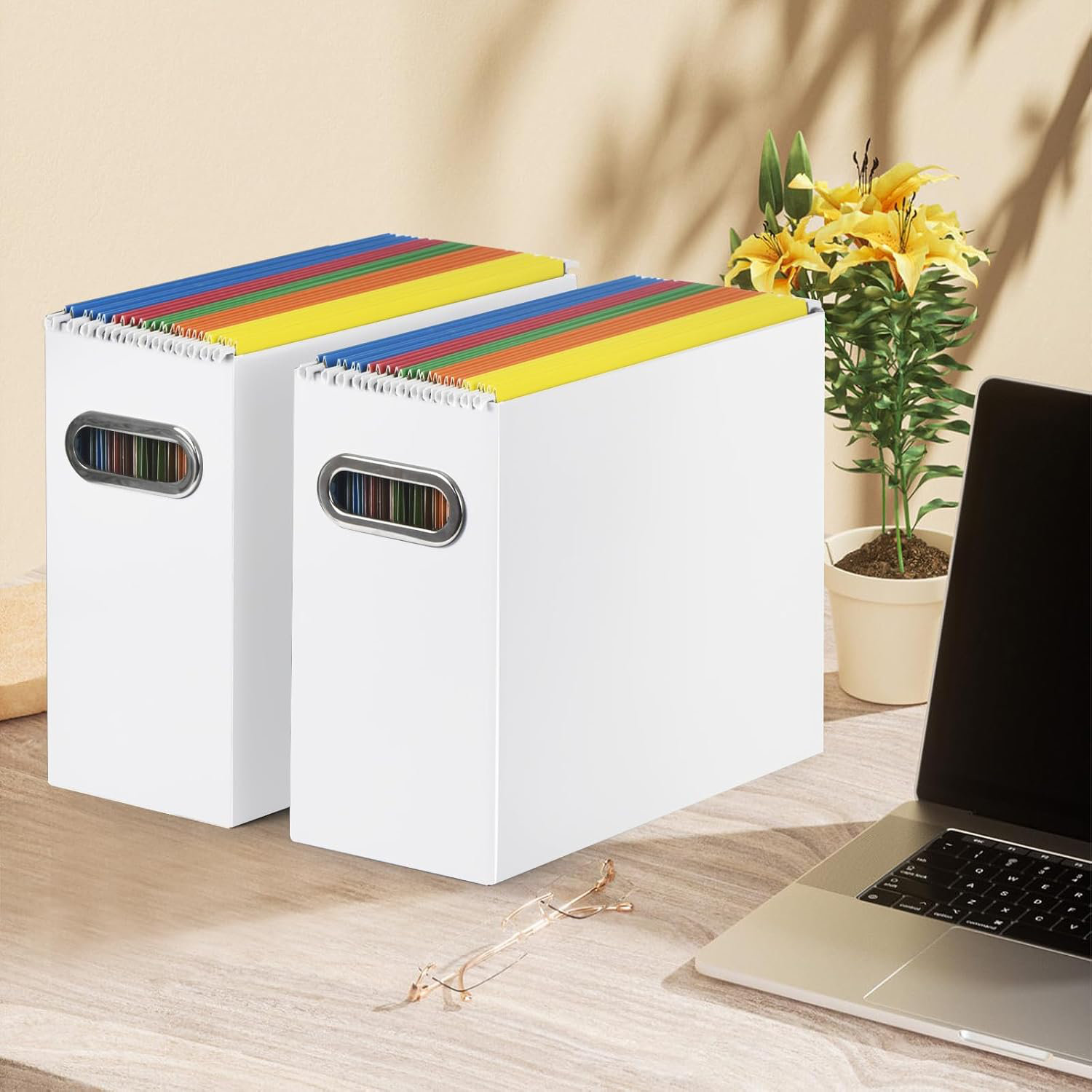 ZOO HOUSE LLC File Organizer, Cardboard File Box for Letter Size ...