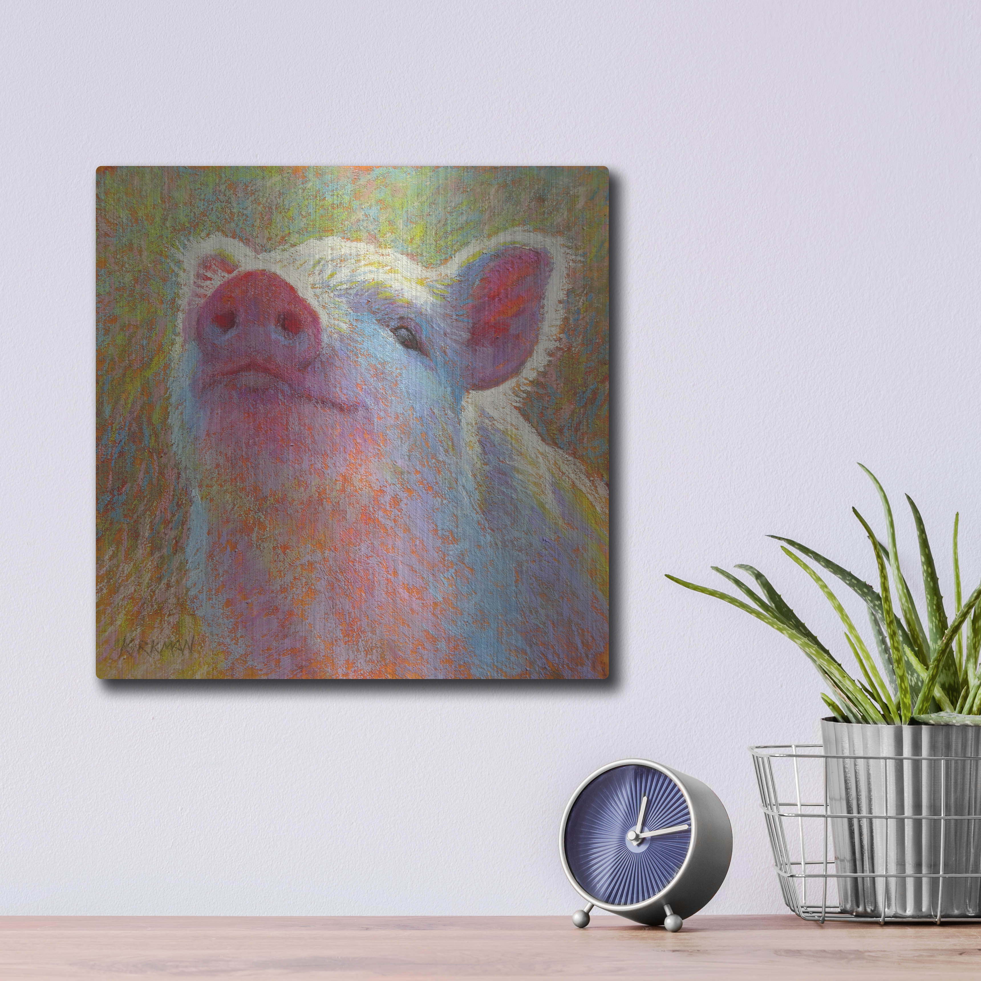 August Grove® 'Snuffles' by Rita Kirkman, Metal Wall Art | Wayfair