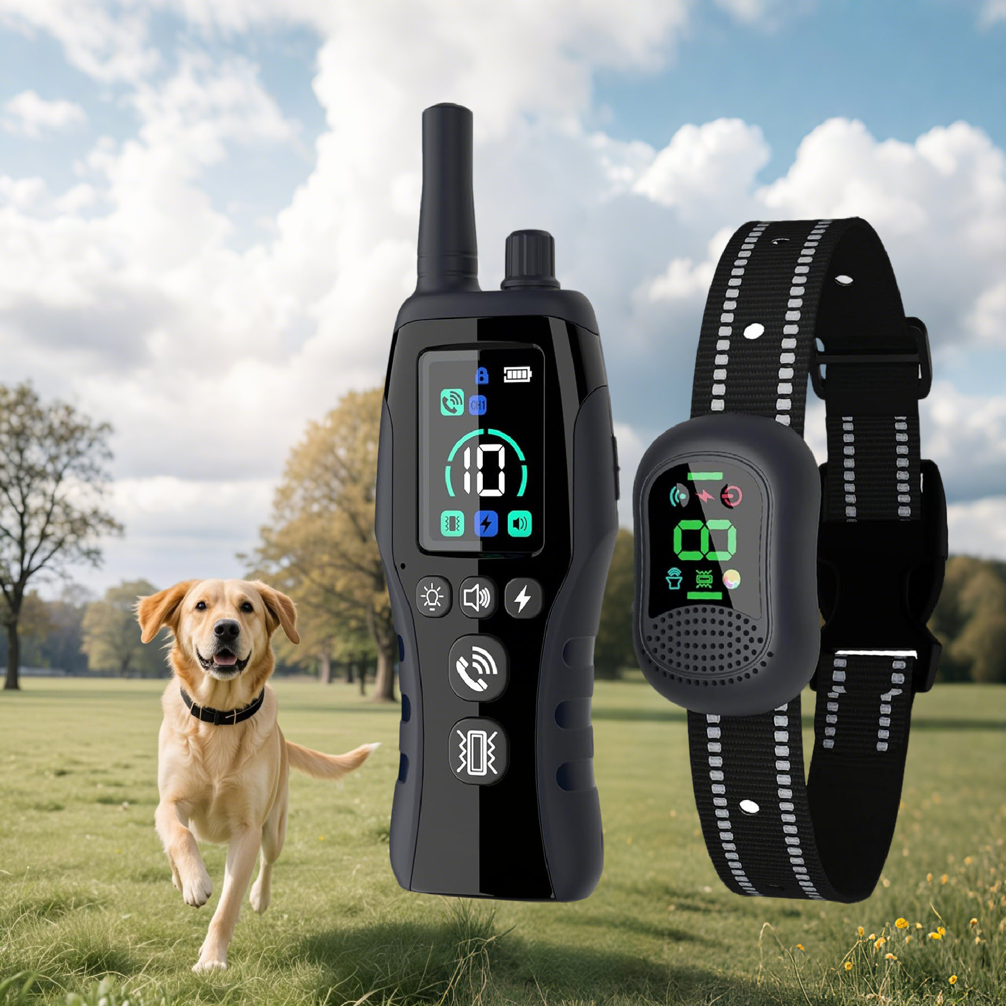CHAIREZ Wireless Dog Fence System With Remote Voice Control For ...