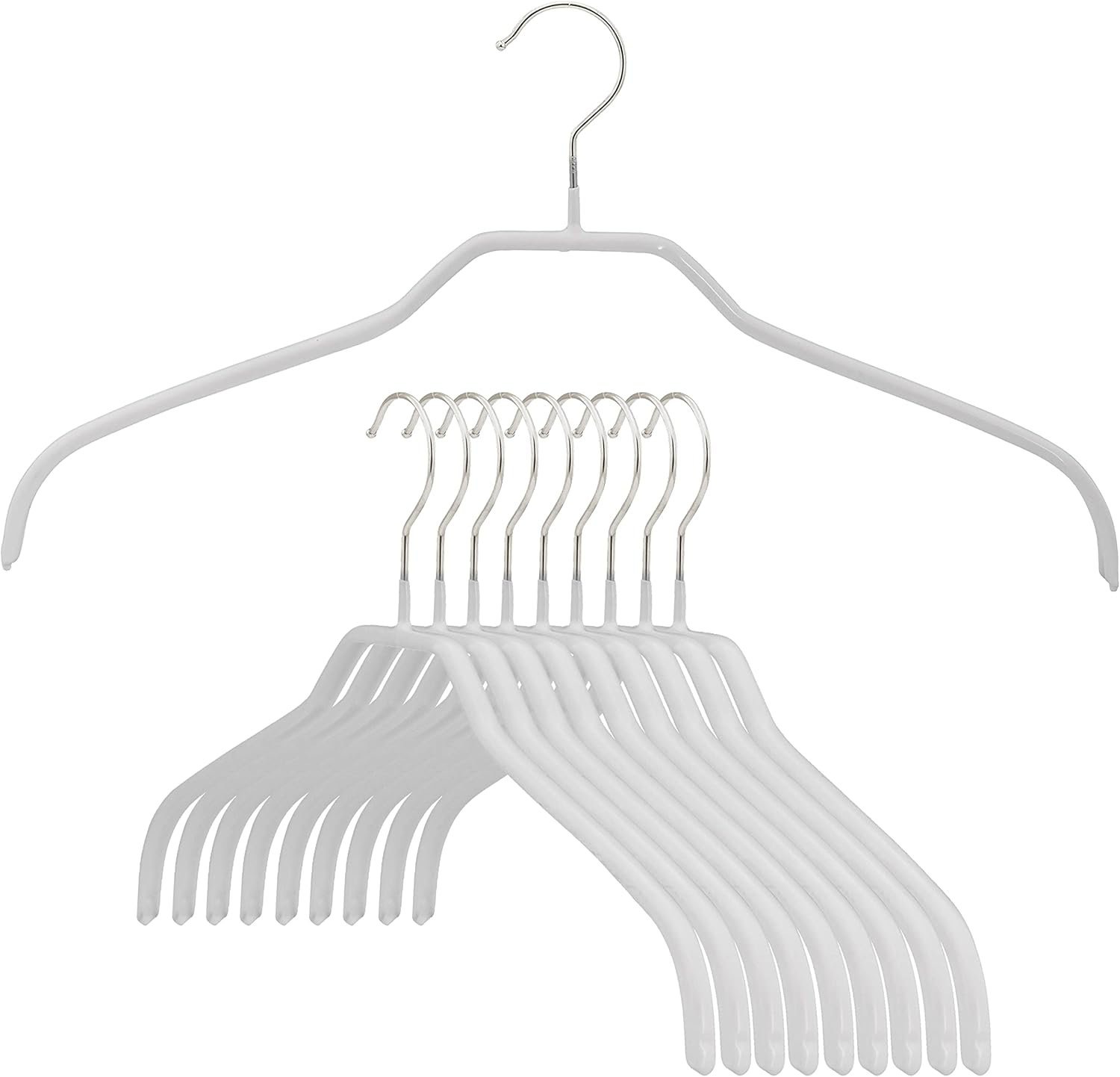 BLASIVE Clothing Hangers Steel Hanger with Non-Slip Coating 360-degree ...