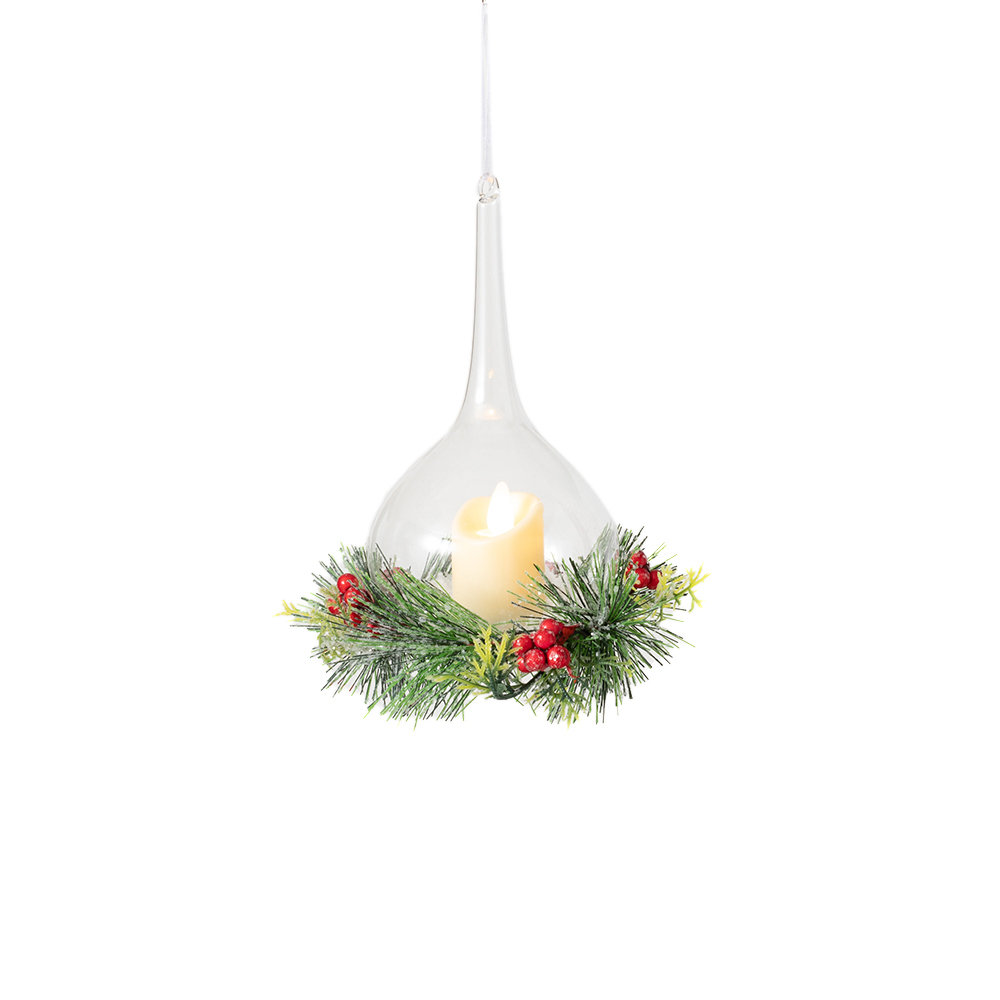 The Holiday Aisle® Norb Tealight Teardrop Finial Ornament | Wayfair