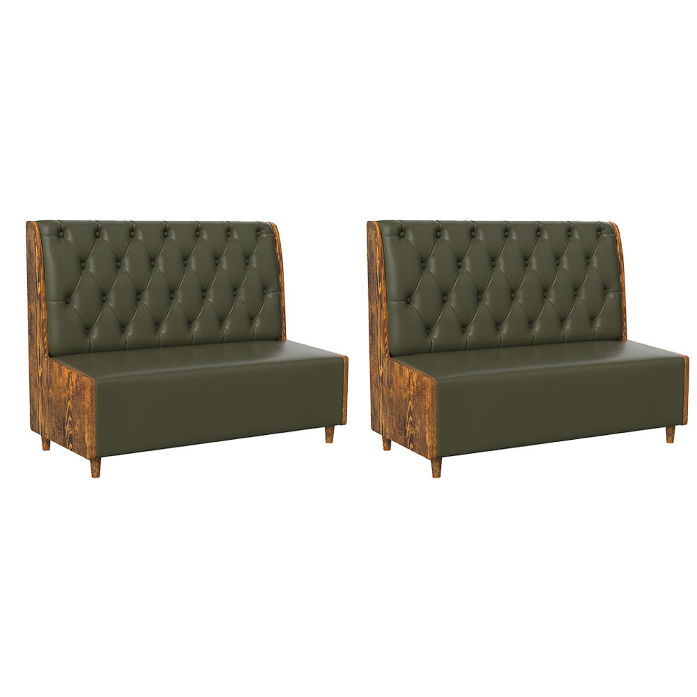 Visual card holder American Restaurant Bar Cafe Bench Faux Leather ...