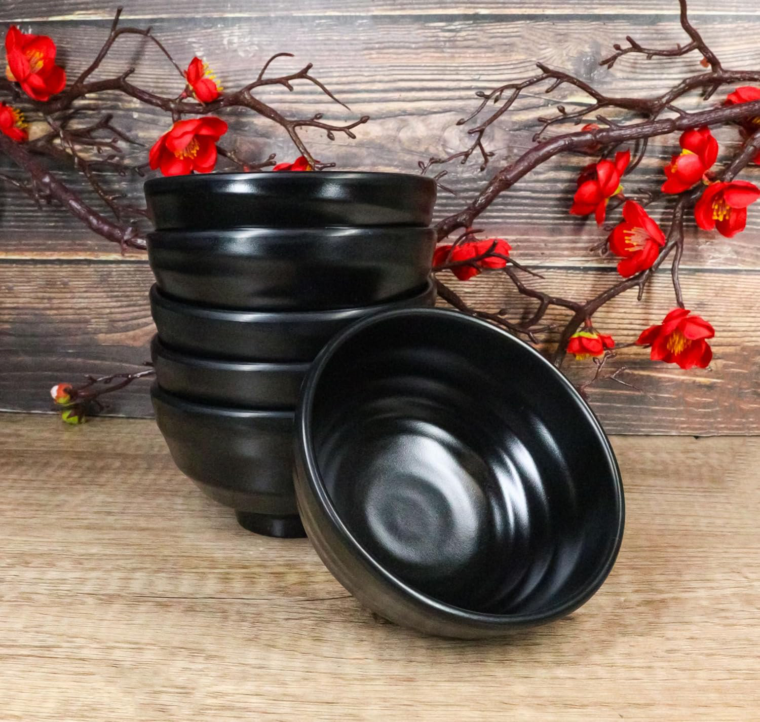 Ebern Designs Pack Of 6 Modern Melamine Small Round Soup Appetizer Rice ...