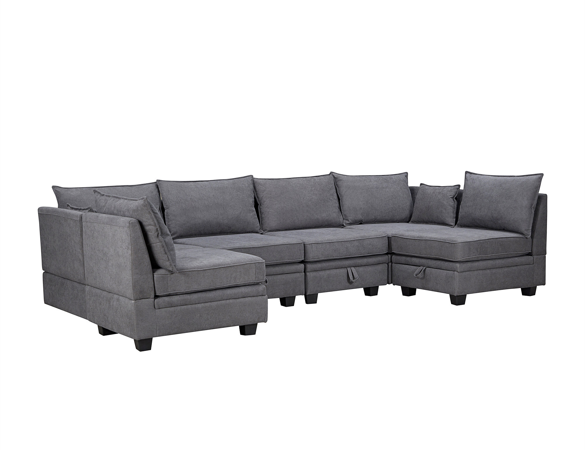 Latitude Run® Modern Large U-Shape Modular Sectional Sofa,onvertible ...