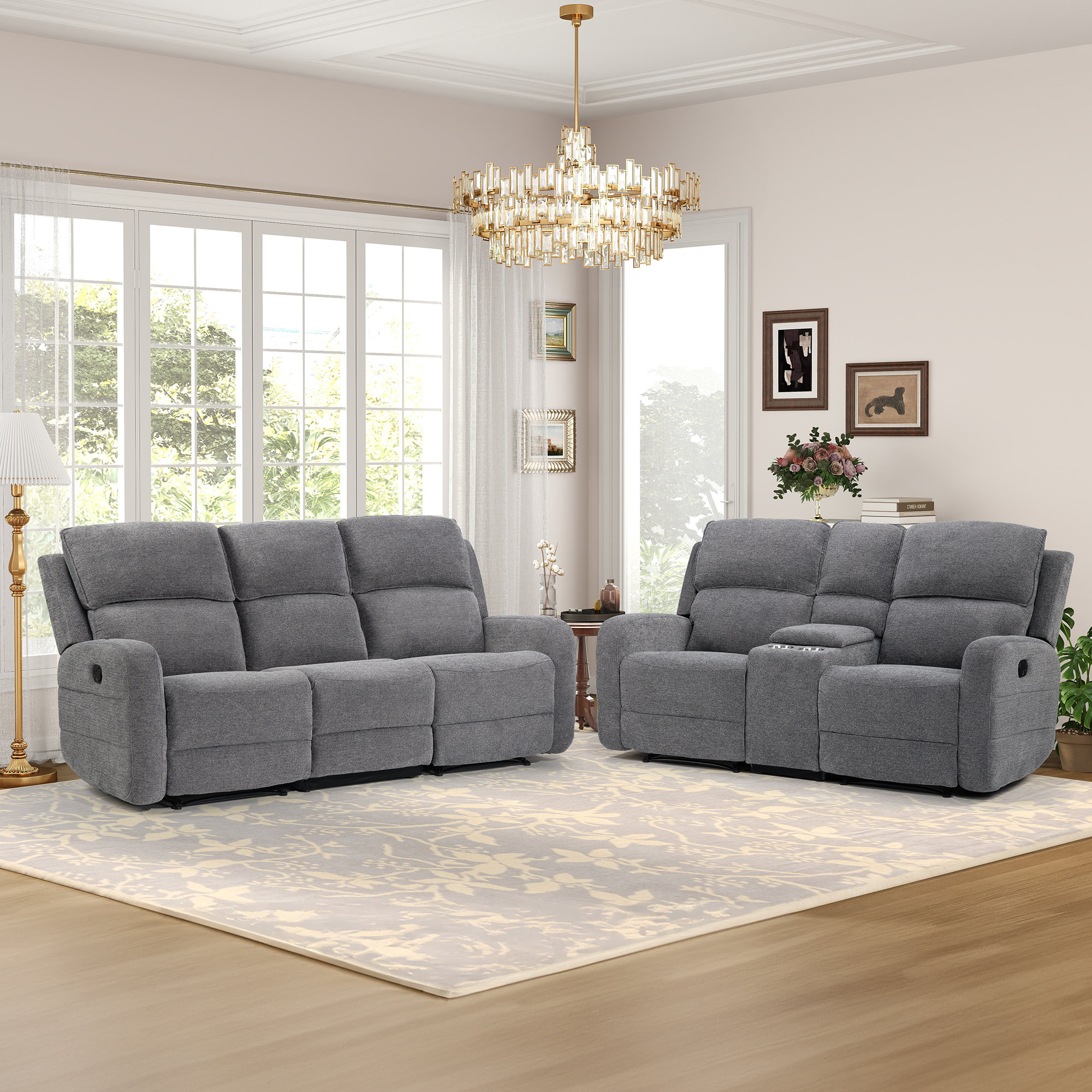 Latitude Run® 2- Piece Modern Comfortable And Overstuffed Manual ...