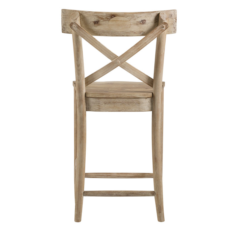 Sand & Stable Eugley Solid Wood Stool & Reviews | Wayfair