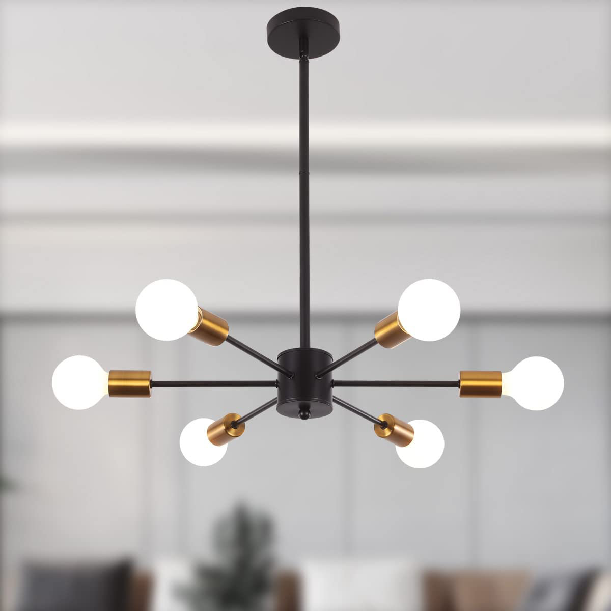 Blue Elephant Angstrom 6 - Light Dimmable Sputnik Sphere Chandelier ...