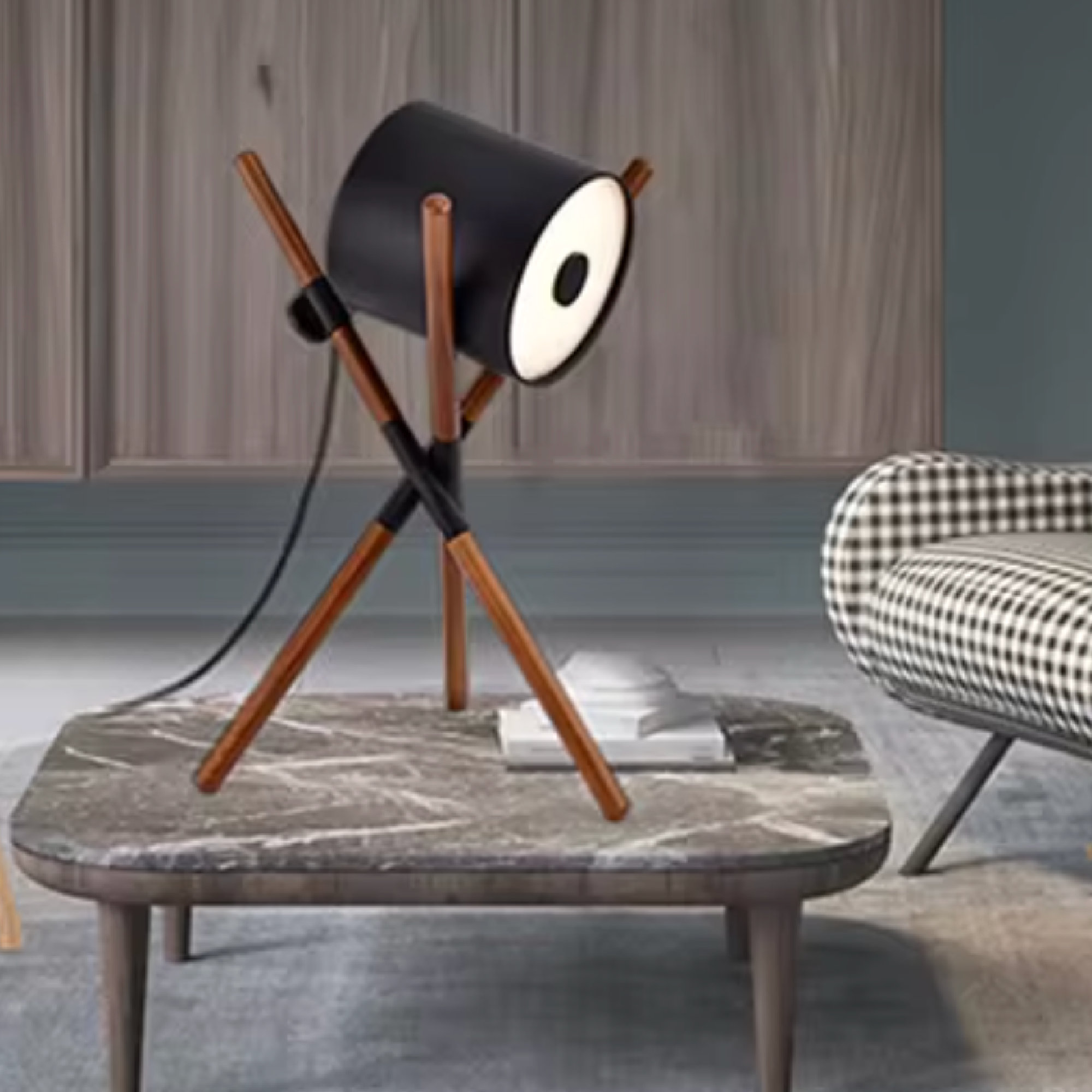 BLONSKI Wood Tripod Lamp | Wayfair