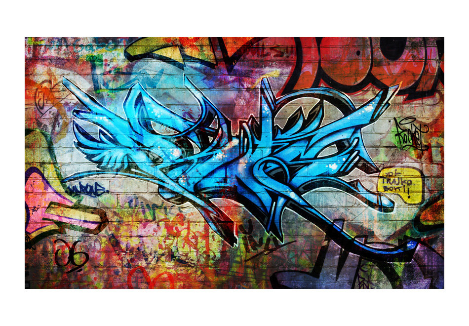 East Urban Home Art Crime 15' L x 106" W Wall Mural | Wayfair