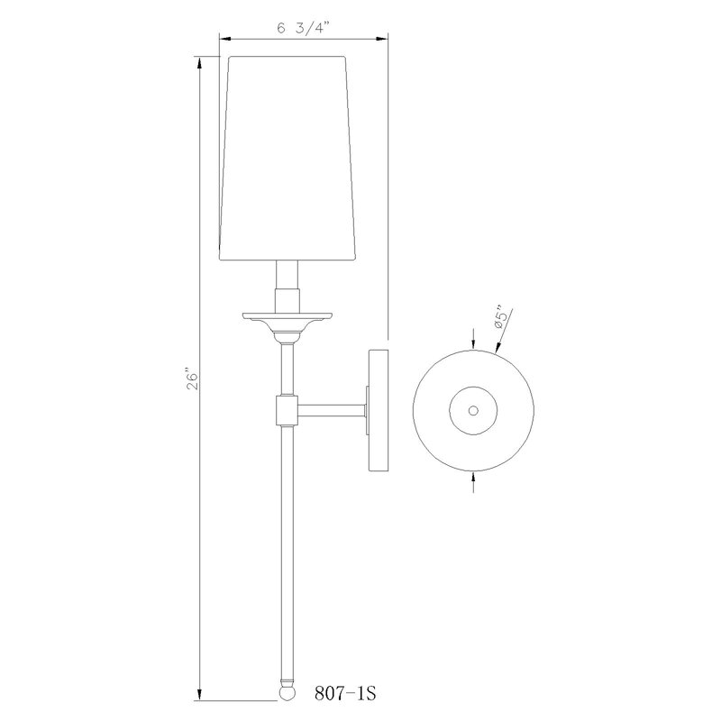 Kelly Clarkson Home Elyse 1 - Light Dimmable Wallchiere & Reviews | Wayfair