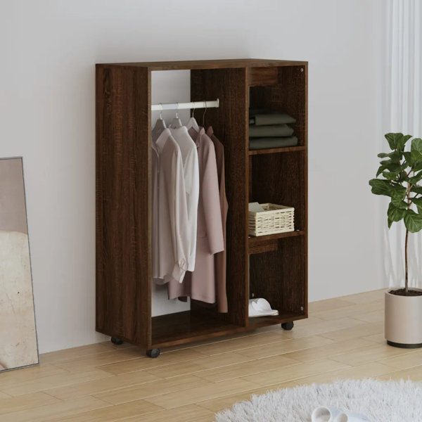 Ebern Designs Ayanda 0 Door Manufactured Wood Wardrobe & Reviews ...