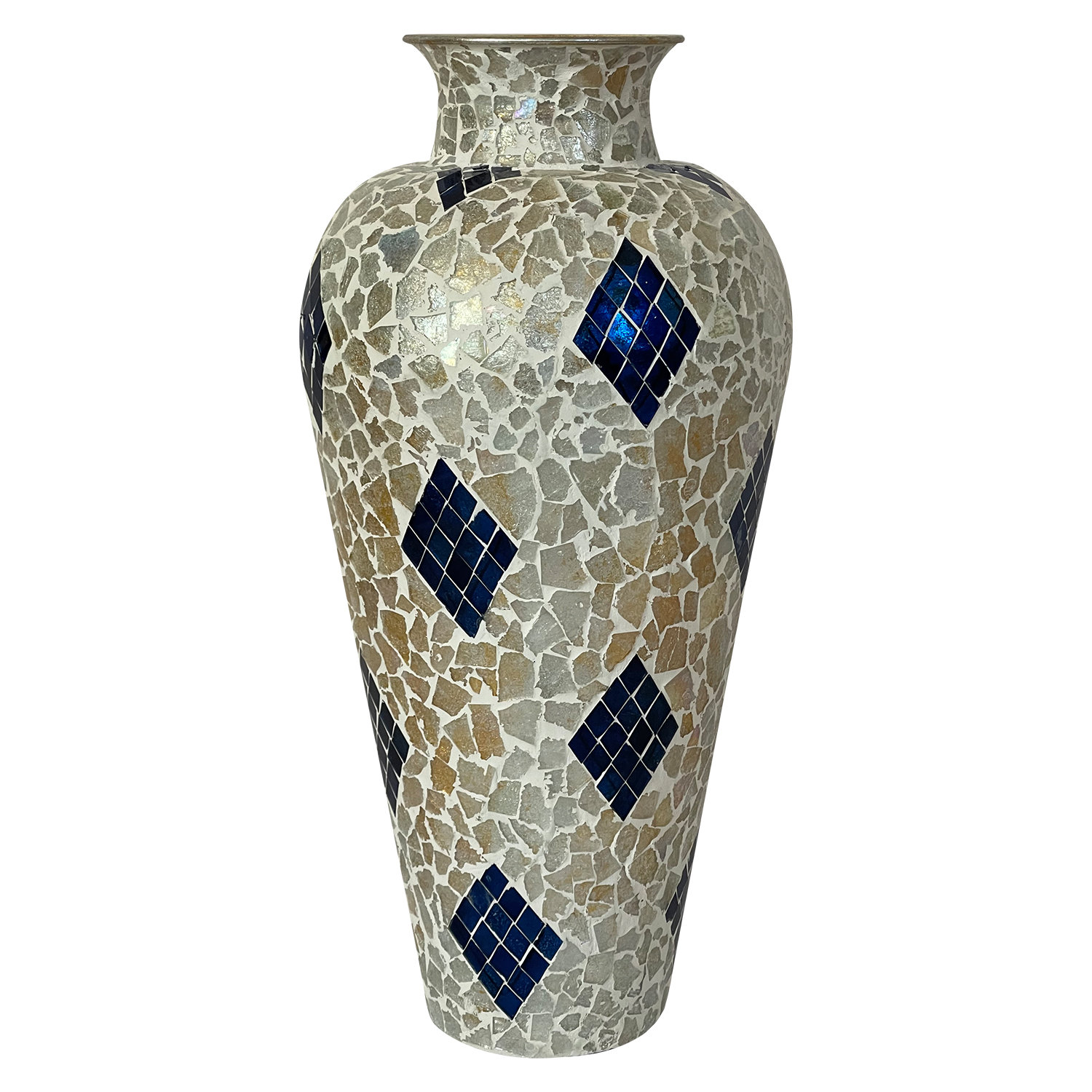 Bungalow Rose Laurna Handmade Metal Floor Vase | Wayfair