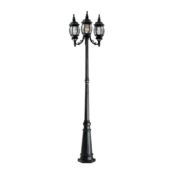Astoria Grand Zimmermann 3 -Light 84.5" H Hardwired Lamp Post (Full ...