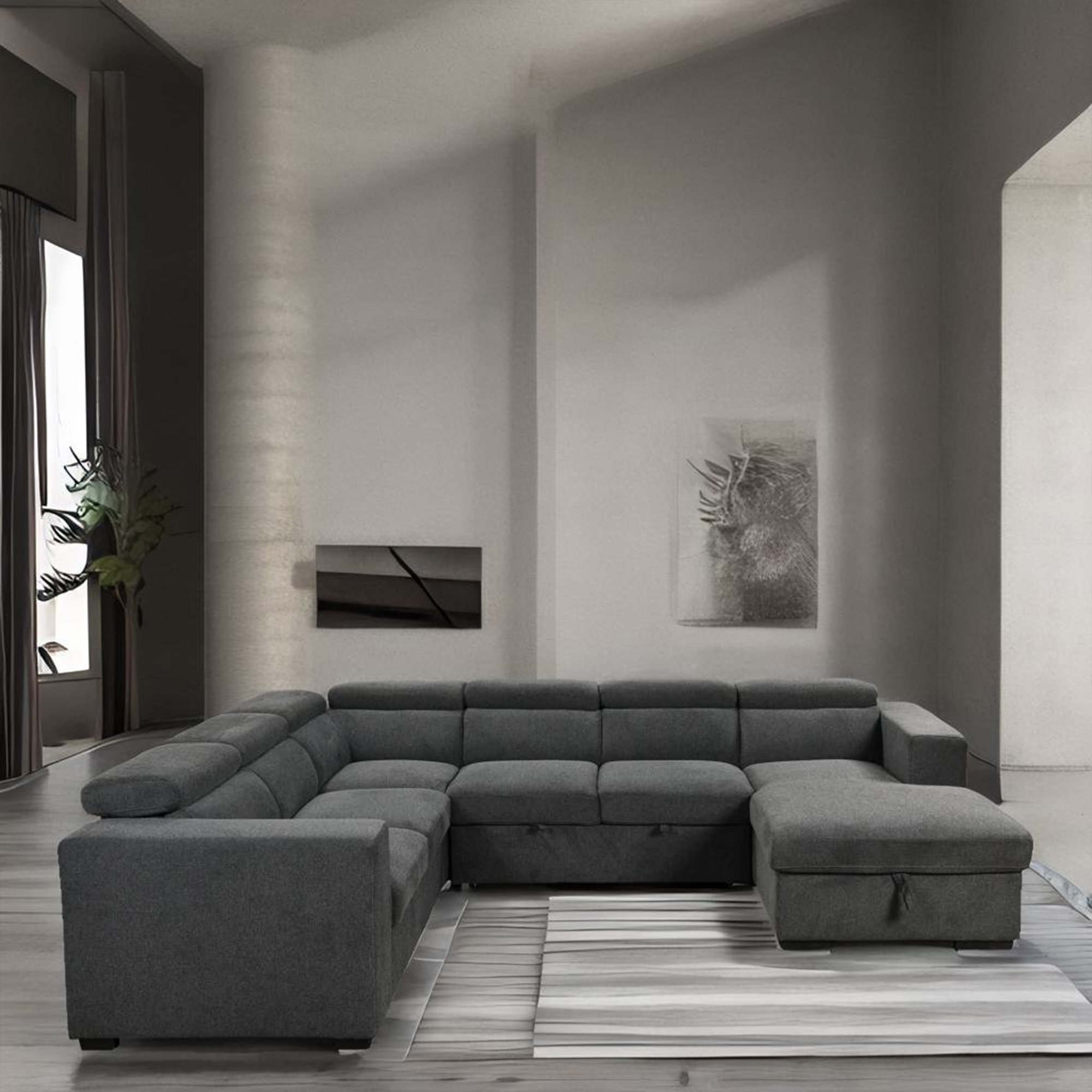 Brayden Studio® Croasmun 4 - Piece Upholstered Sectional | Wayfair