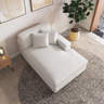 Ebern Designs Milbrey Oversized Upholstered Chaise Lounge with Armrests ...