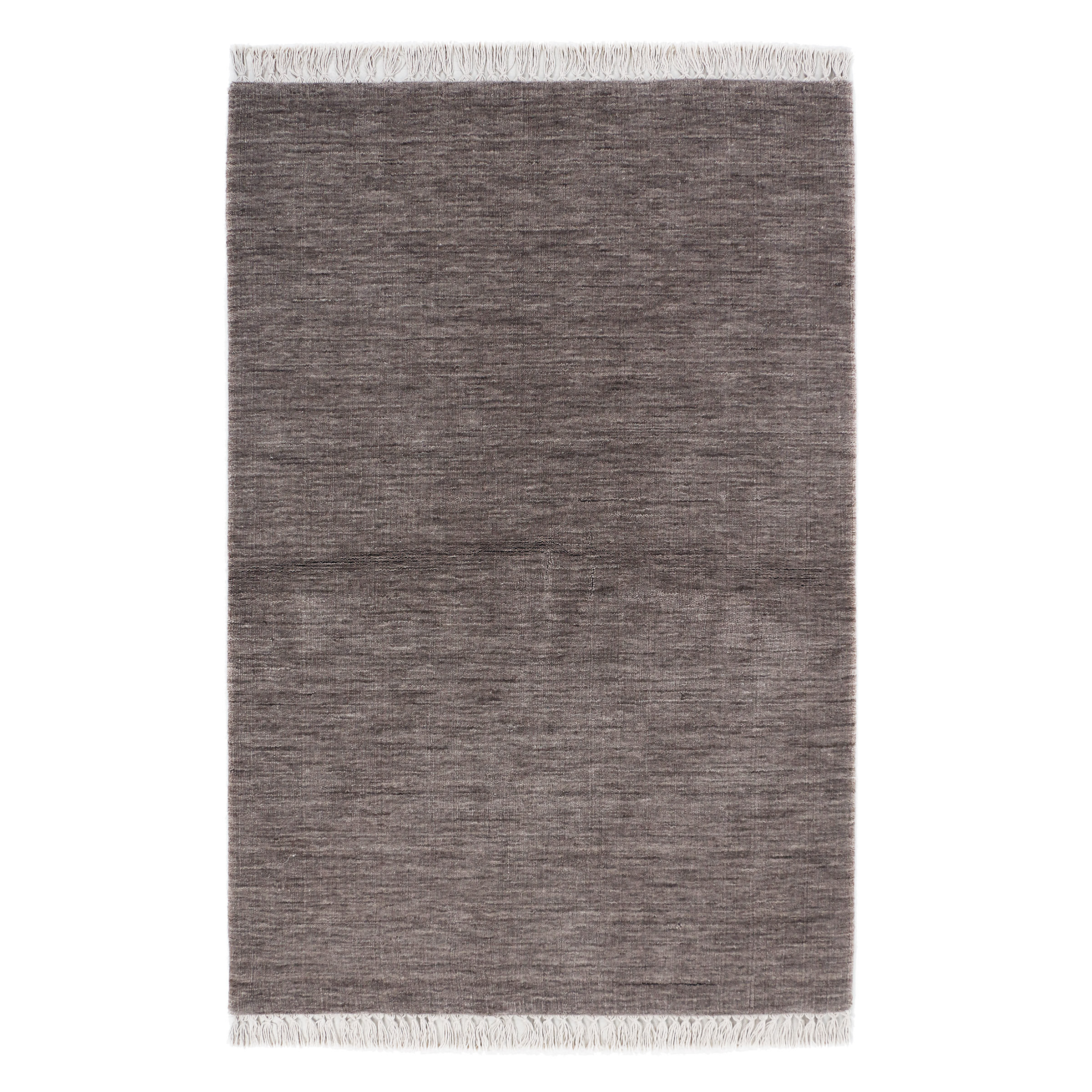 LOOMY Muddy Handwoven Wool/Cotton Brown/White Area Rug | Wayfair