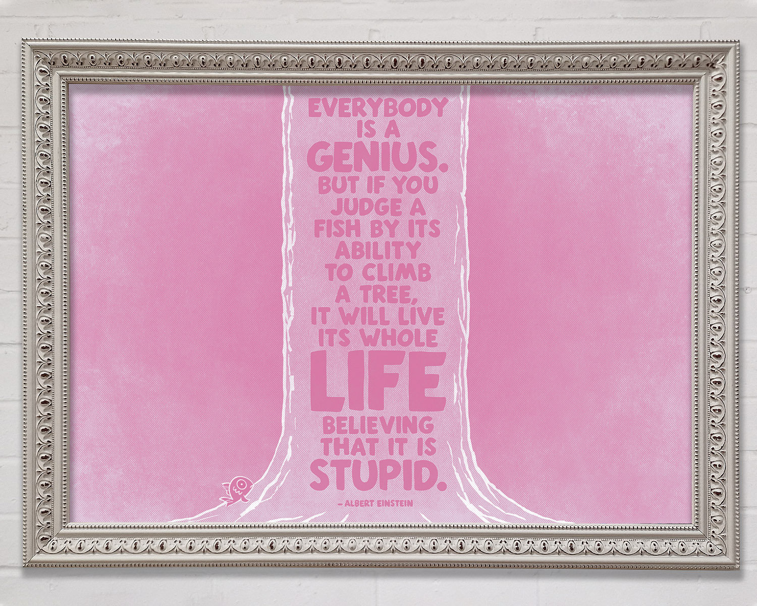 Bright Star Motivational Quote Albert Einstein Everybody Is A Genius ...