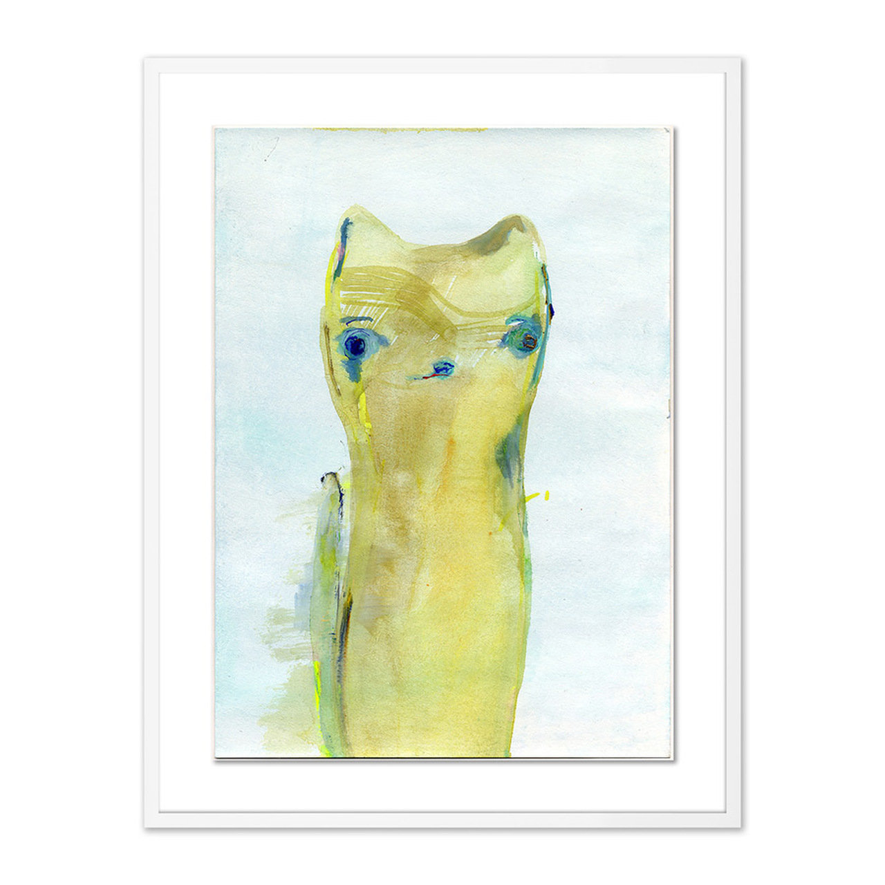 Four Hands Art Studio Kentaro Minauro Kitty Cat Framed On Paper by ...