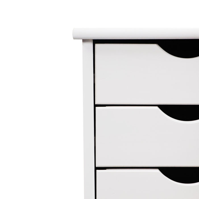Rebrilliant 6 Drawer Rolling Storage Chest & Reviews | Wayfair