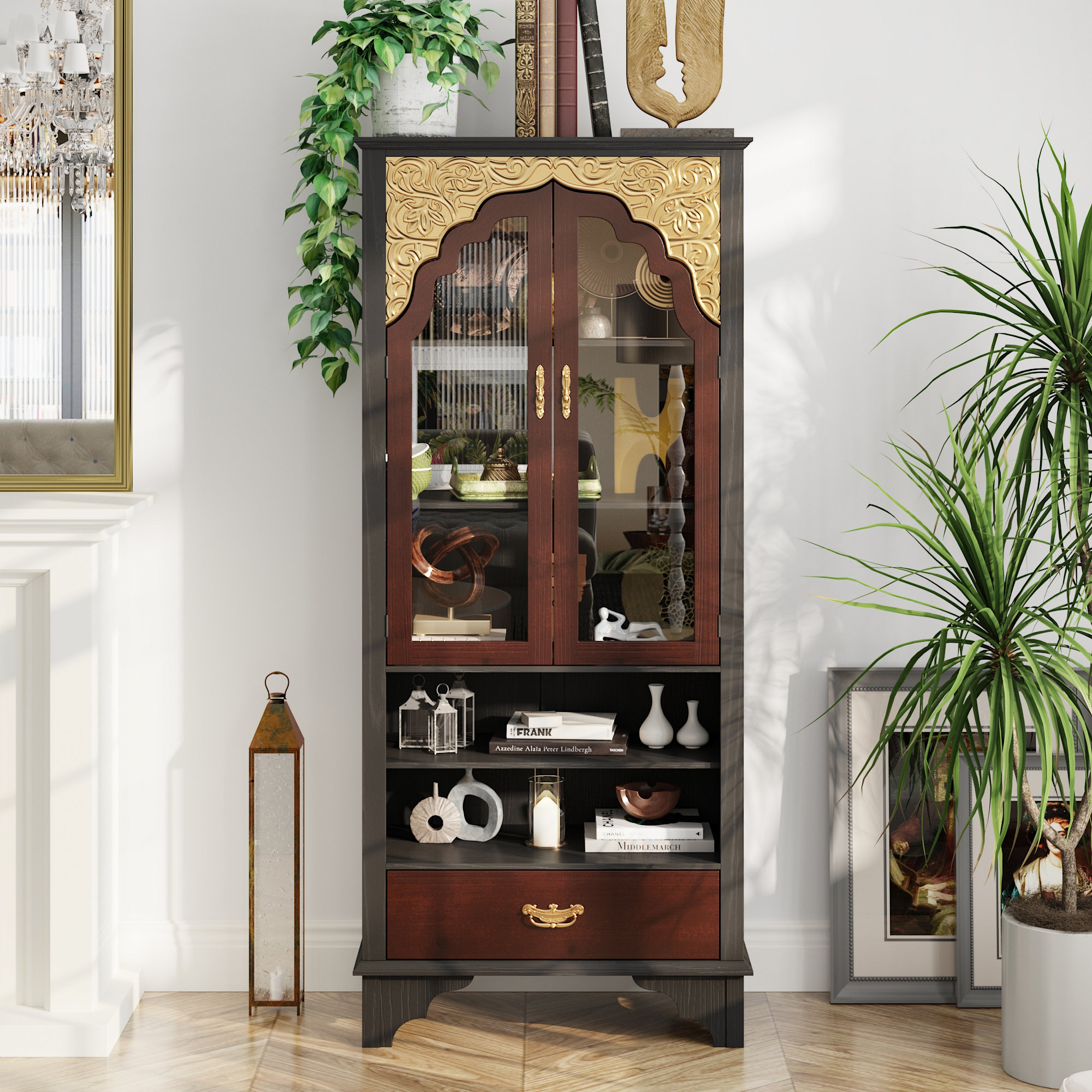 Alcott Hill® 72”H Kitchen Pantry Cabinet | Wayfair