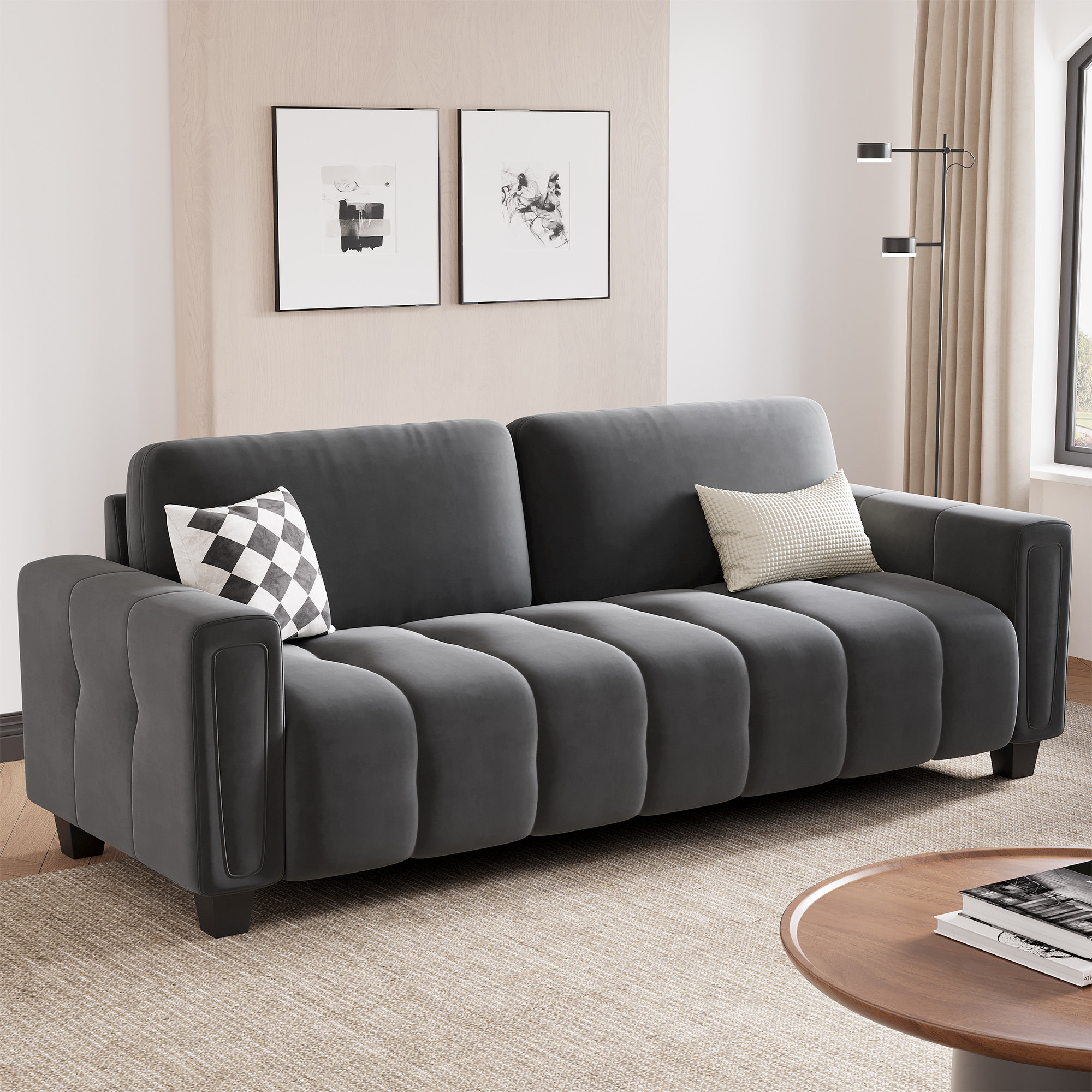 Latitude Run® Sofa Couch For Living Room, Modern Couches With Extra ...