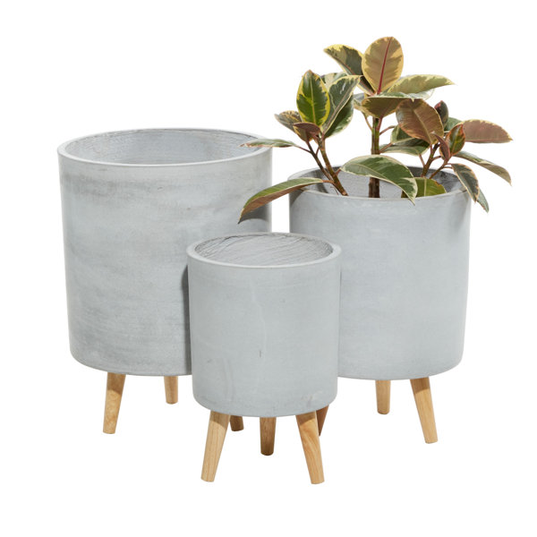 Wrought Studio Ralph 3 Piece Clay Pot Planter Set & Reviews | Wayfair