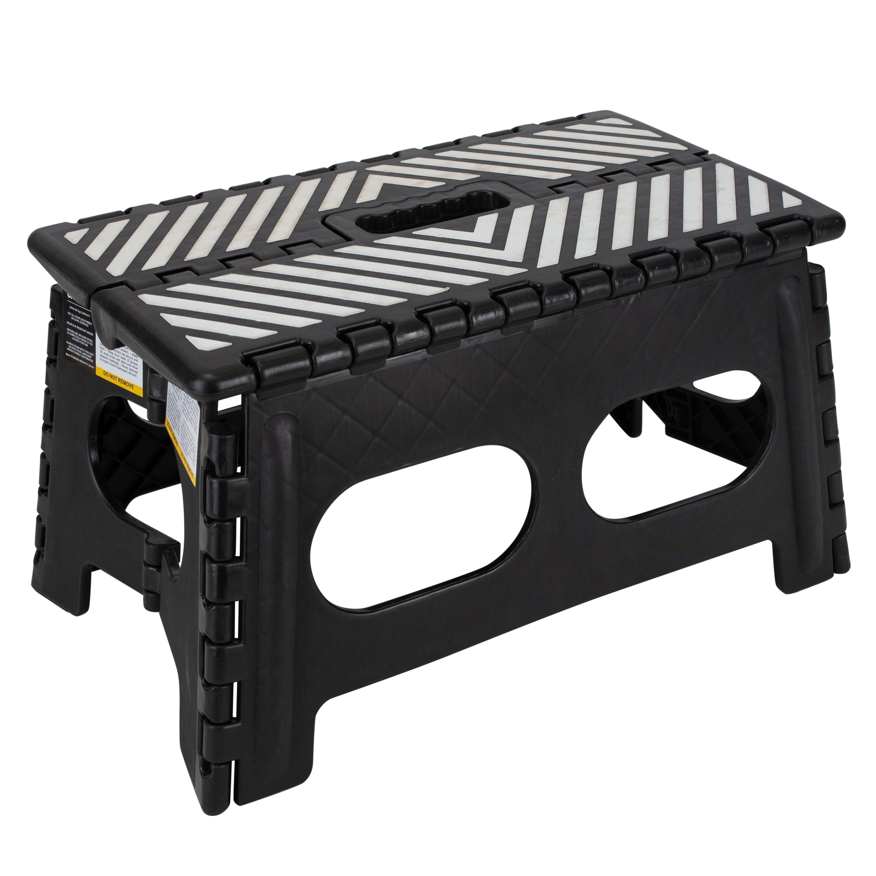 Simplify Extra Wide Folding 1 Step Plastic Step Stool with 200 lb. Load ...