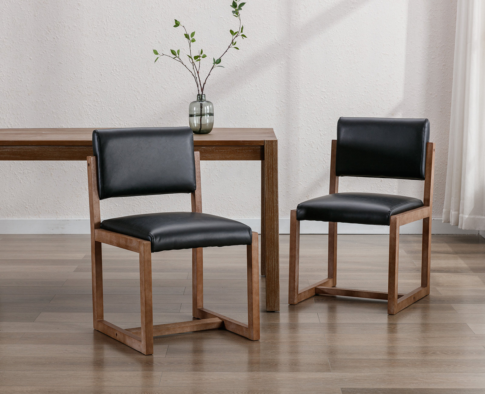 Latitude Run® Modern Upholstered Square Dining Chair With Backrest ...