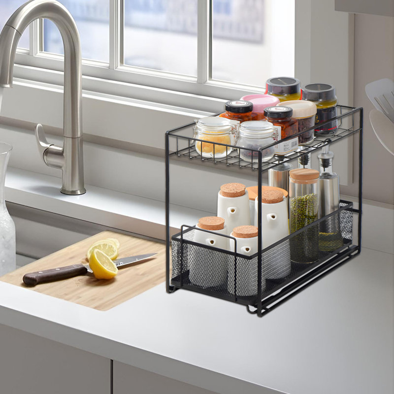 Prep & Savour Freestanding Stainless Steel Spice Rack | Wayfair