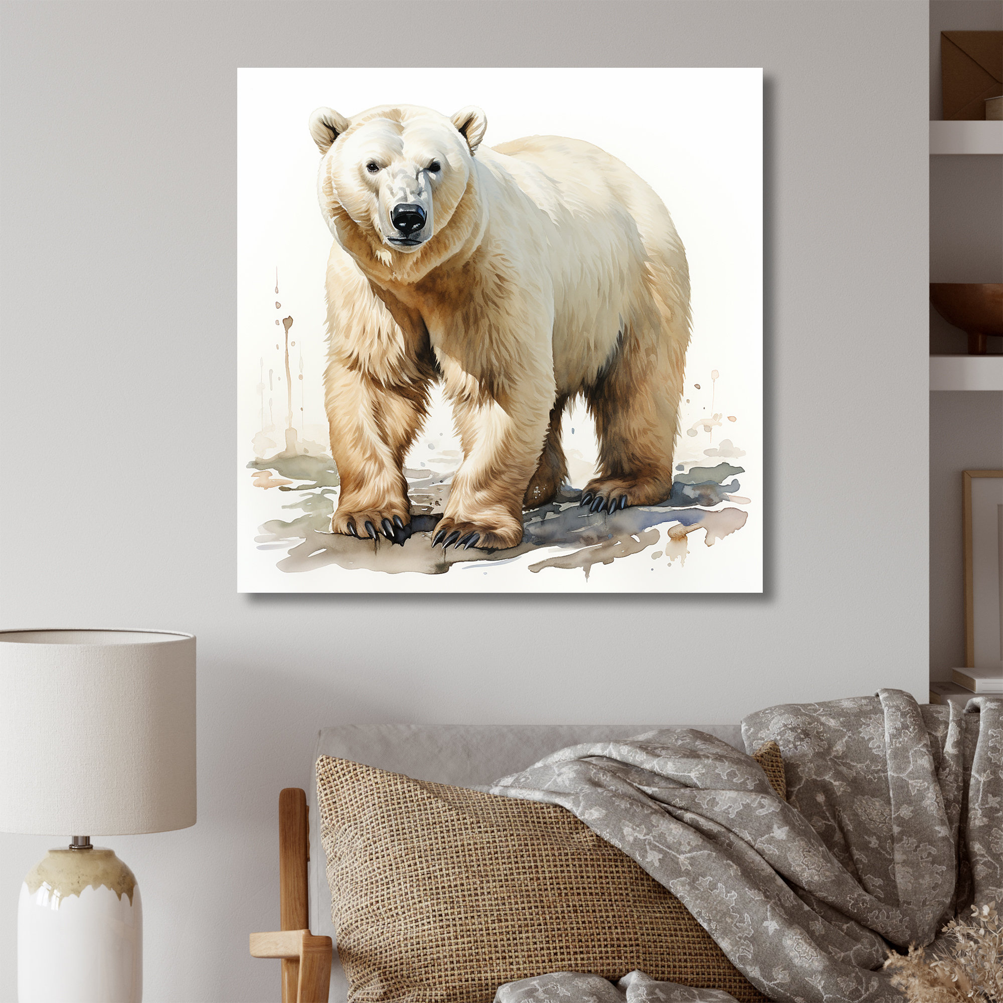 Millwood Pines Winter White Polar Bear III - Bear 2 Wall Art | Wayfair