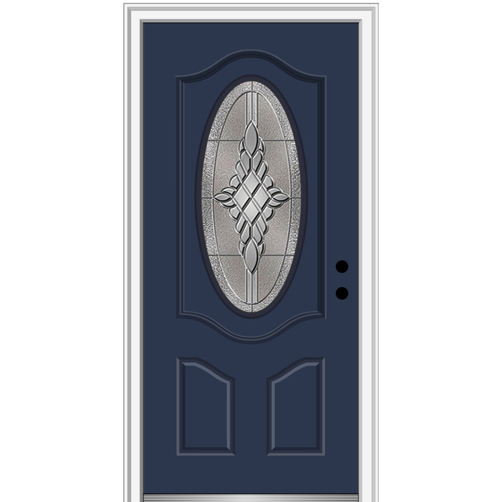 MMI DOOR Grace Painted Both Sides The Same Small Oval 2-Panel Deluxe ...